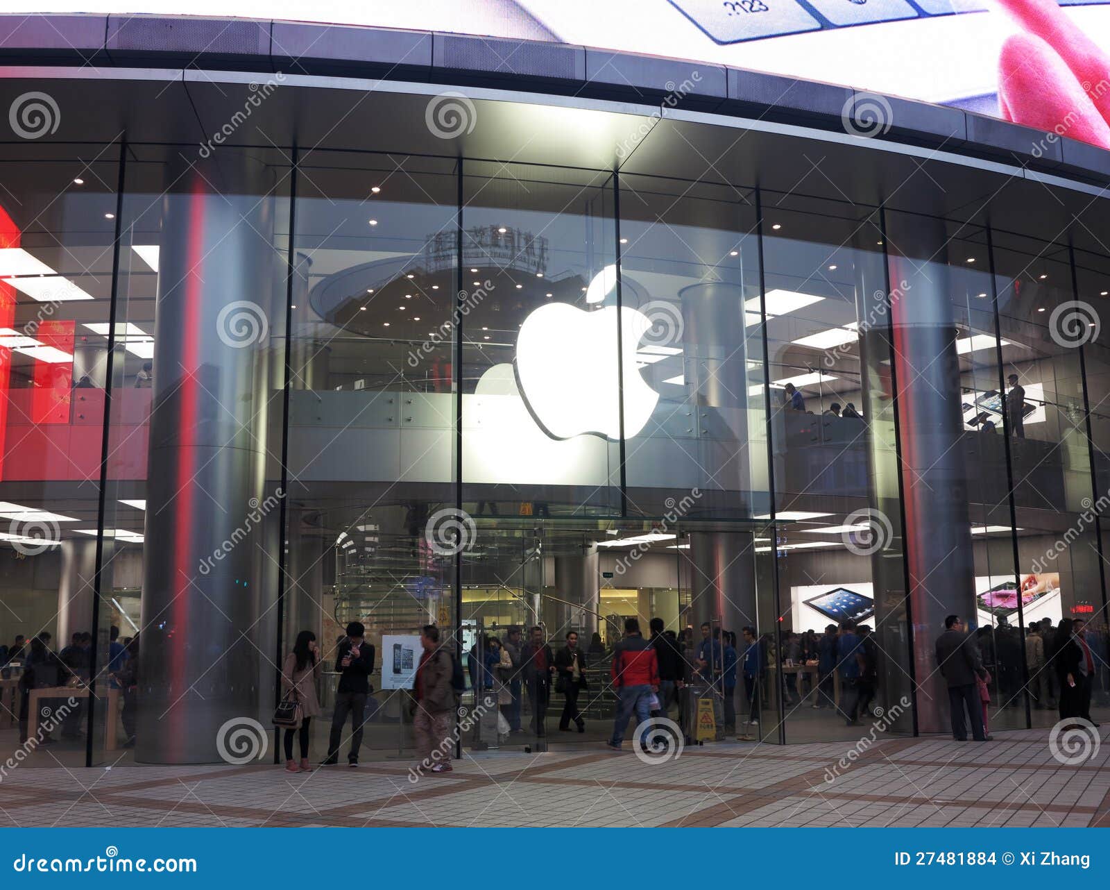 Asia S Largest Apple Store,Beijing Editorial Stock Image - Image of ...