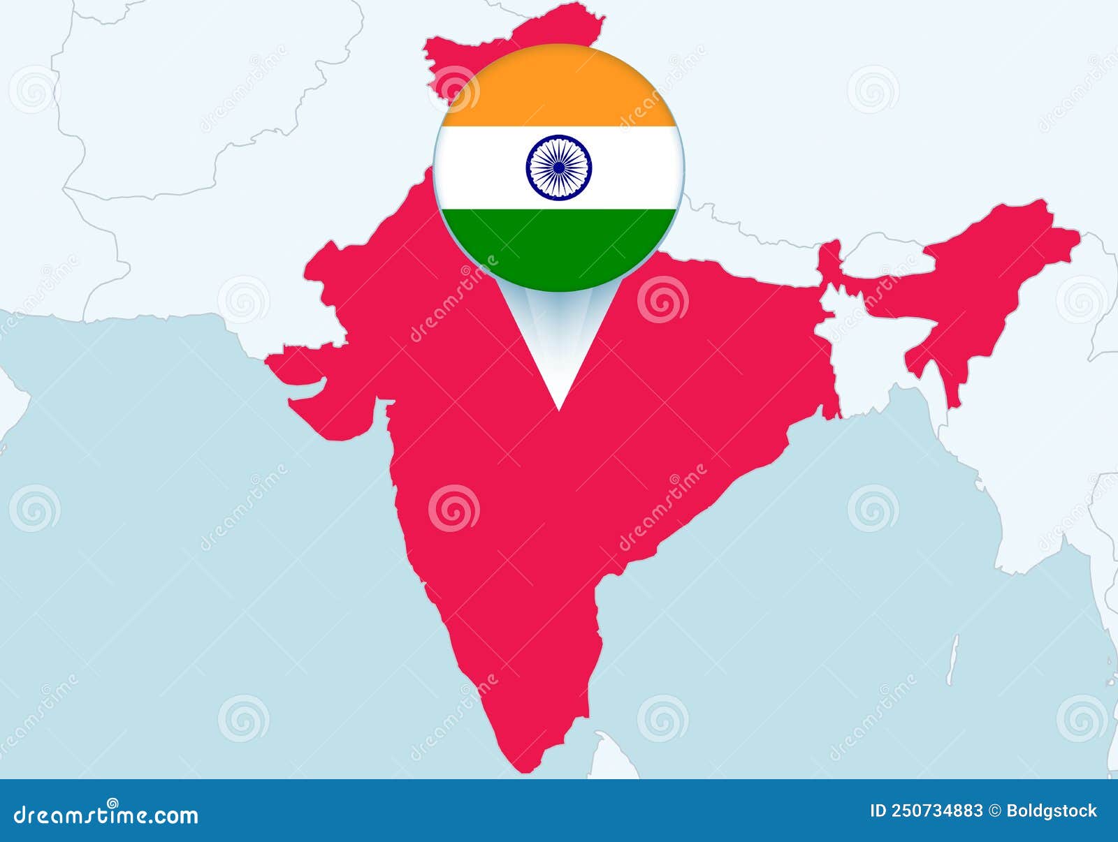 Asia With Selected Japan Map And Japan Flag Icon Vector Illustration ...