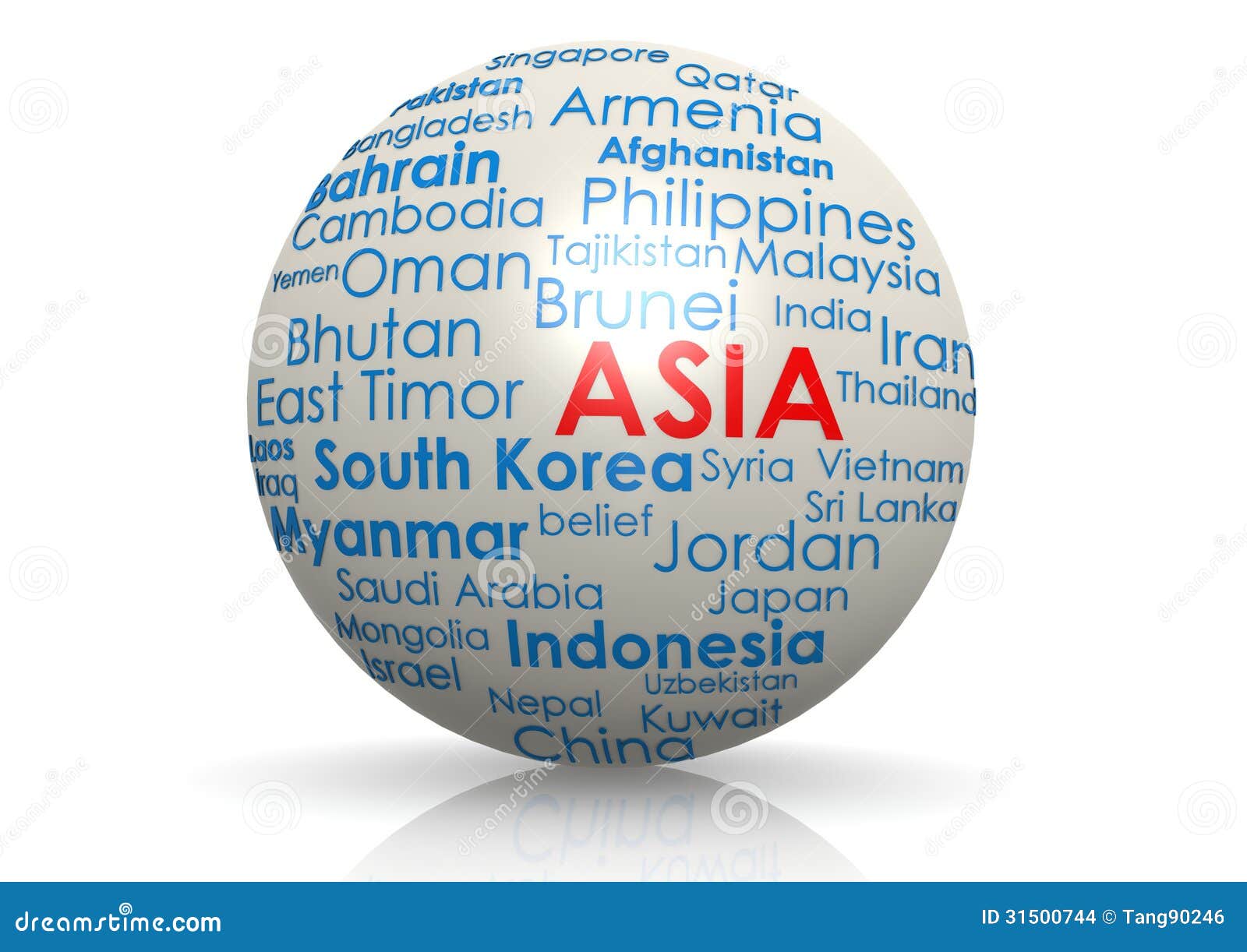 Asia sphere stock illustration. Illustration of community - 31500744