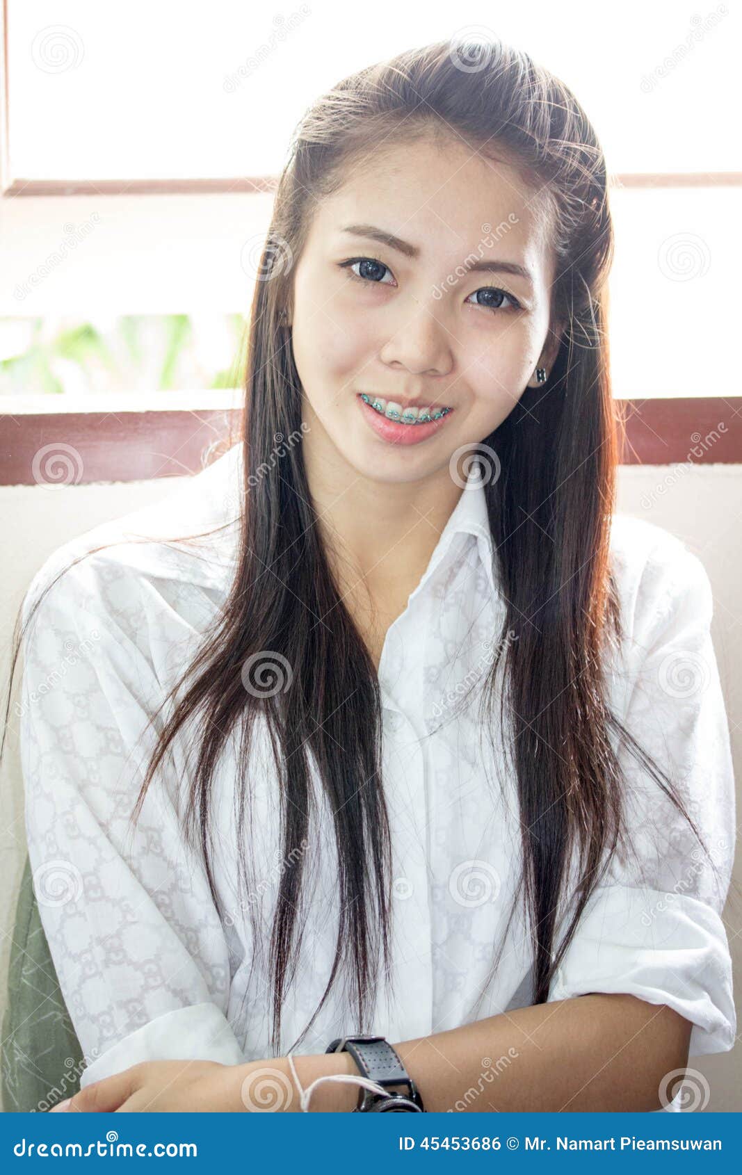 Asia thai woman smile stock photo. Image of bright, asian - 45453686