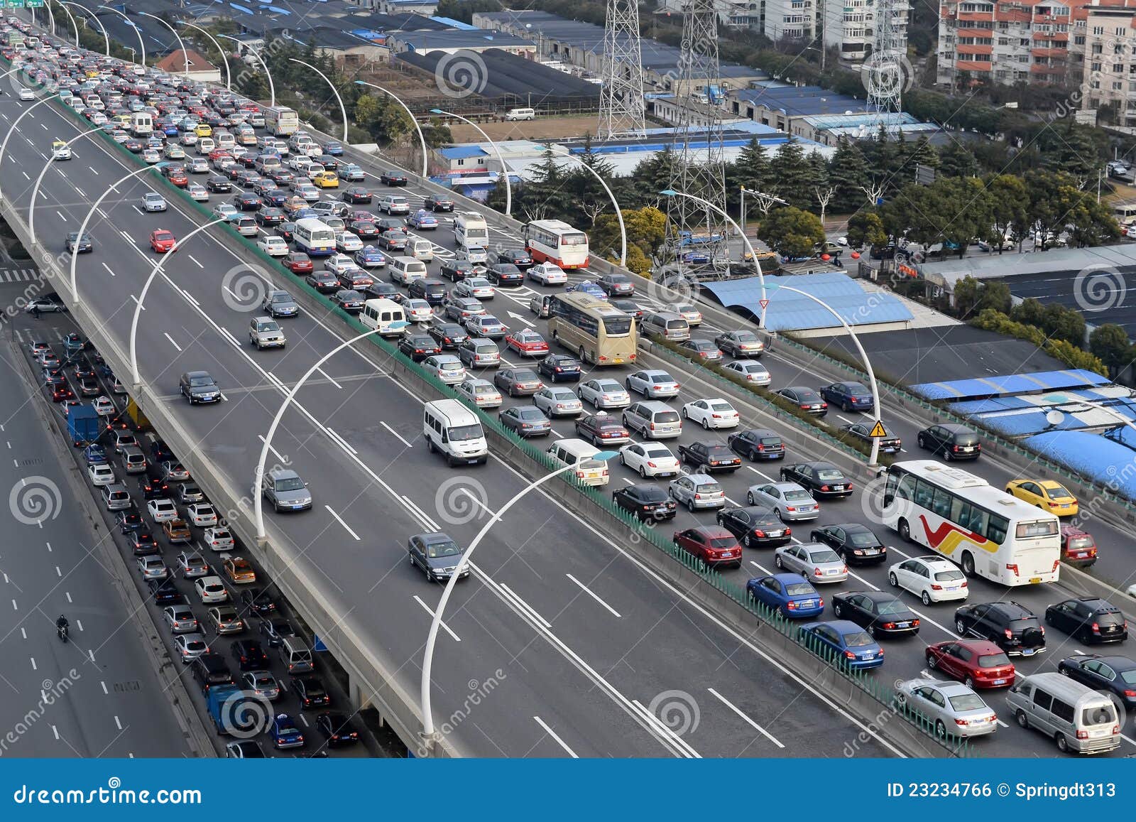 Asia traffic jam editorial photo. Image of time, china - 23234766