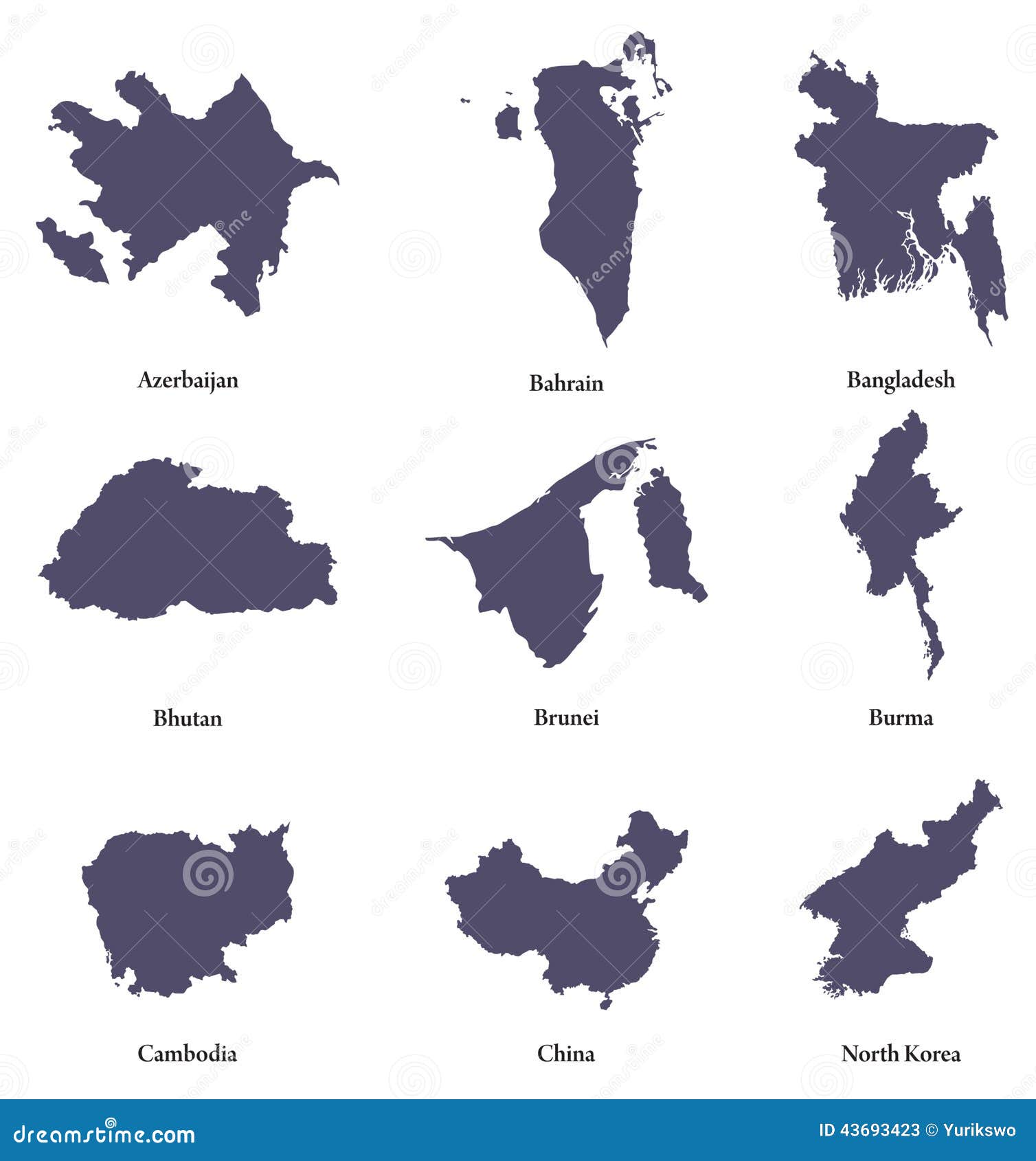 Asia vector stock vector. Illustration of national, country - 43693423