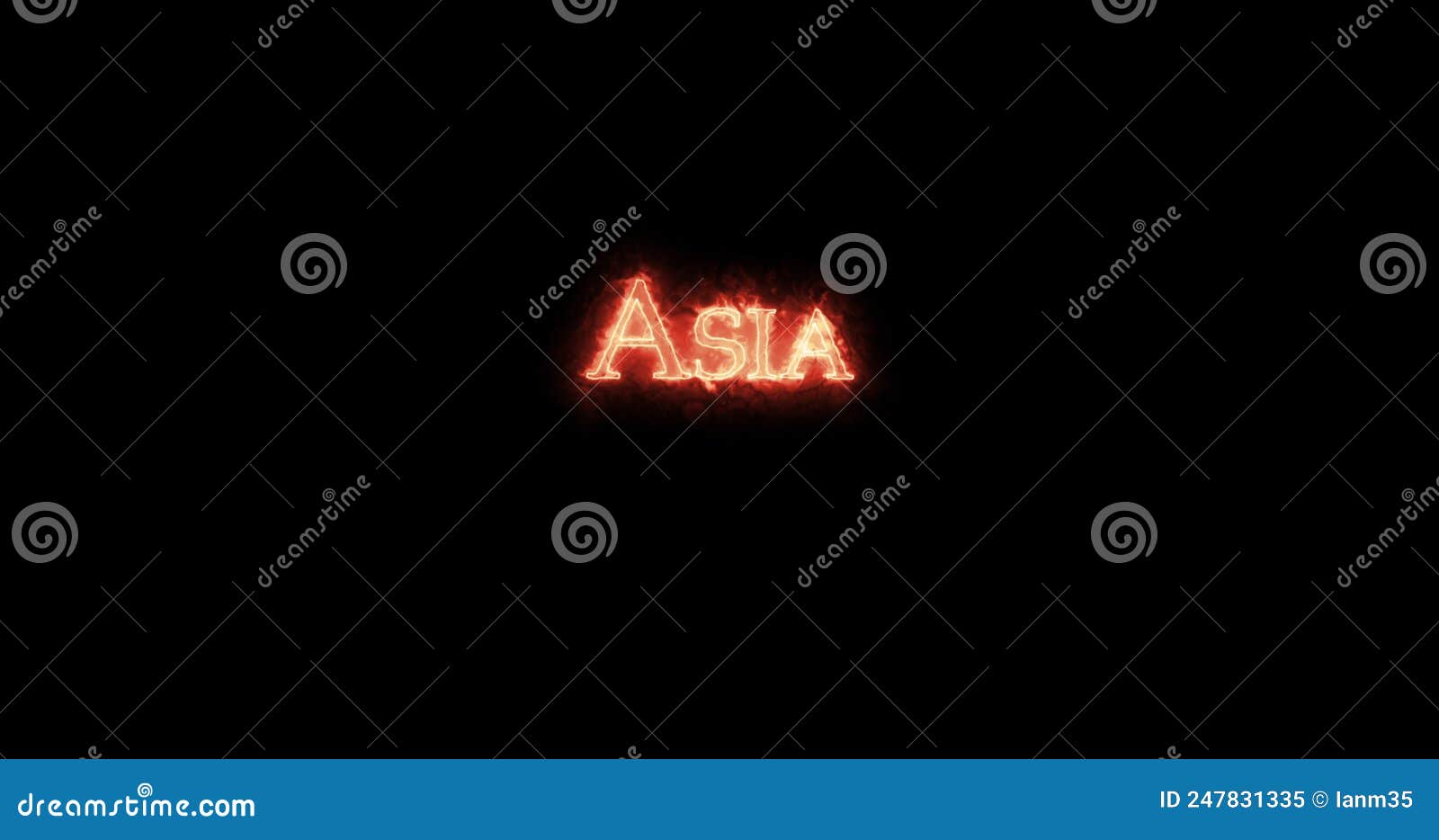 Asia Written with Fire. Loop Stock Video - Video of banner, asia: 247831335