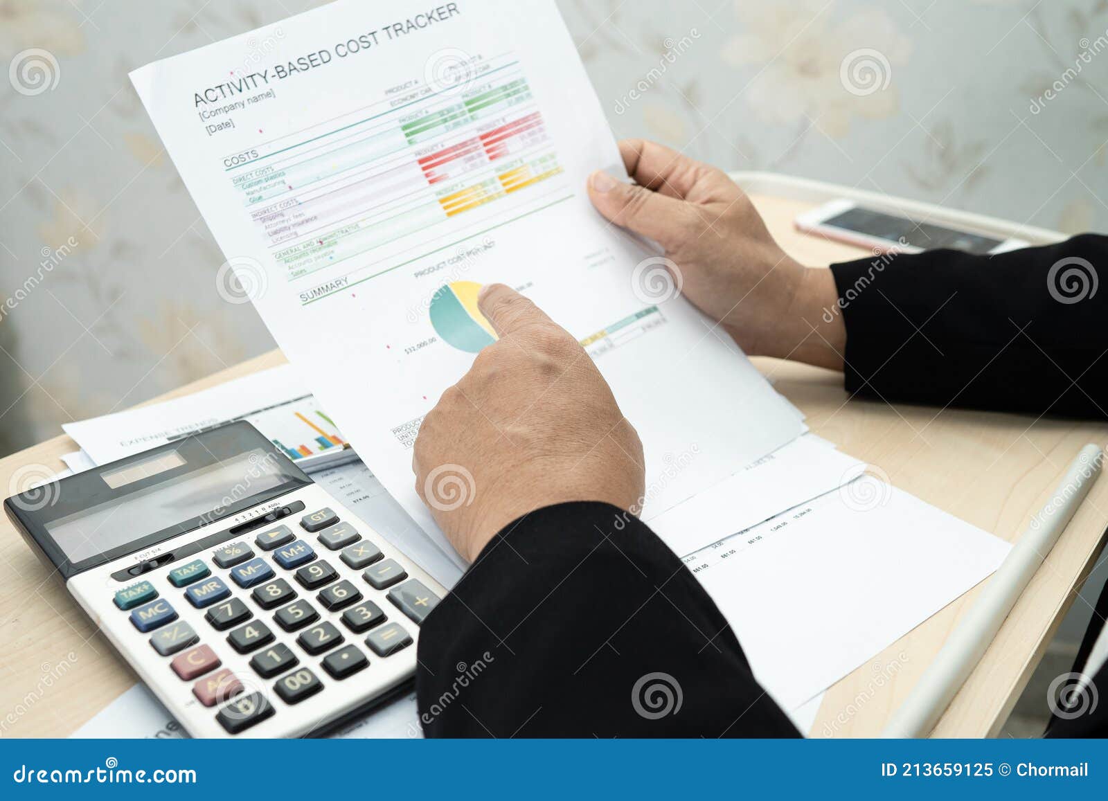 Asian Accountant Business Woman Working On Desk And Using Calculator In ... Asian Accountant Business Woman Working On Desk And Using Calculator In ...