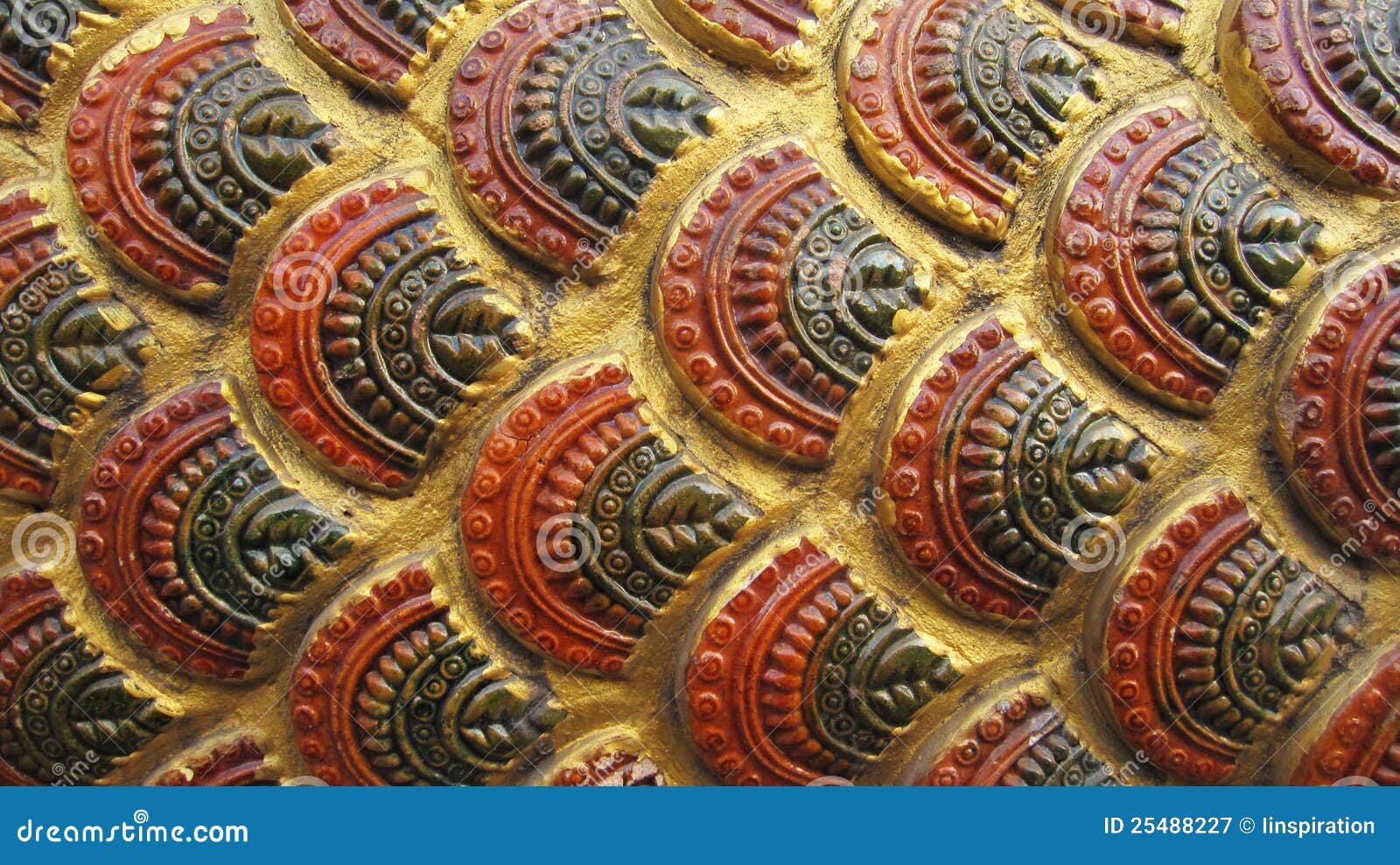 Asian Ancient Golden Giant Snake Scale Pattern Stock Image - Image of ...