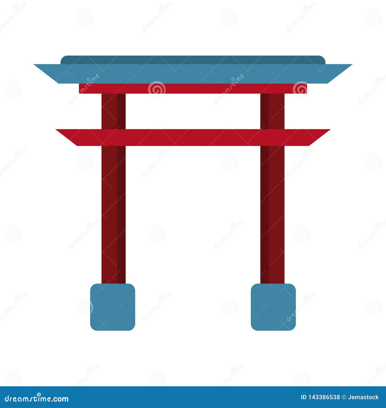 Asian arch building symbol stock vector. Illustration of chinese ...