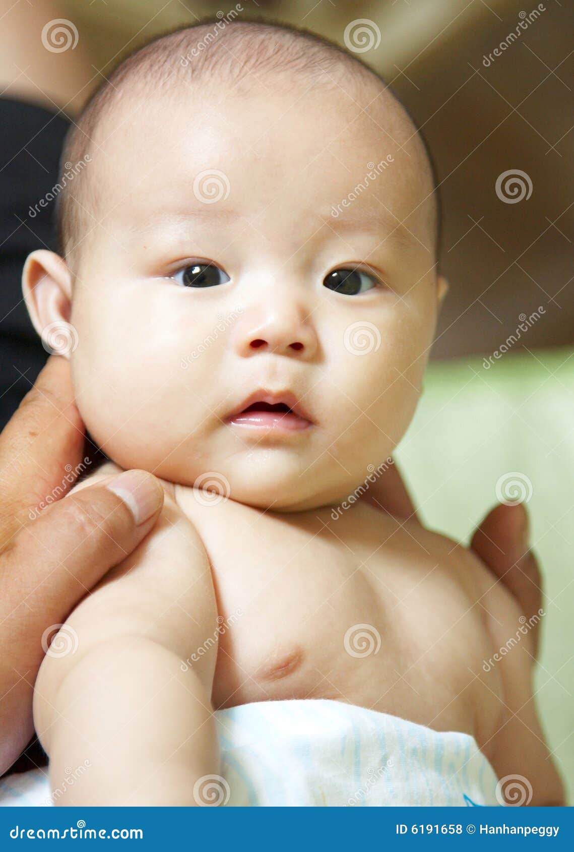 Asian baby stock photo. Image of attractive, father, blue - 6191658