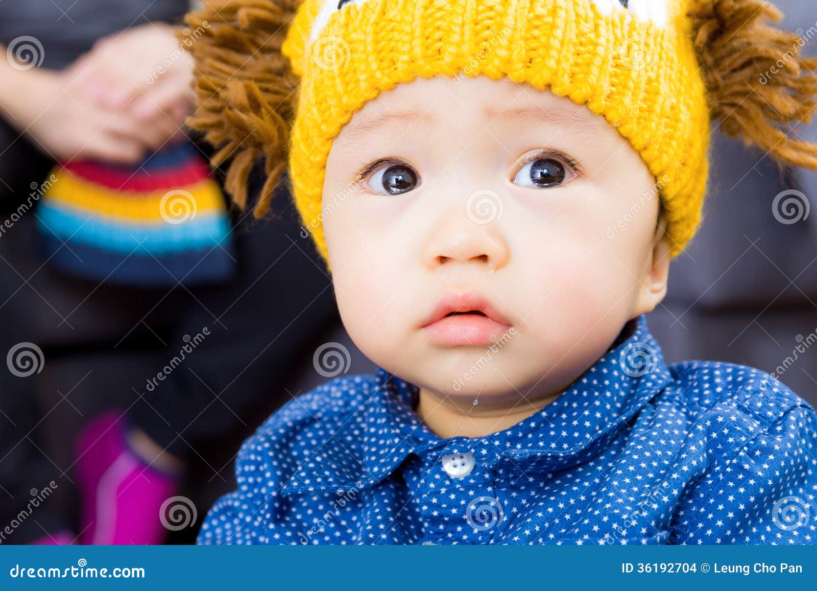 Asian baby boy feeling sad stock photo. Image of small - 36192704