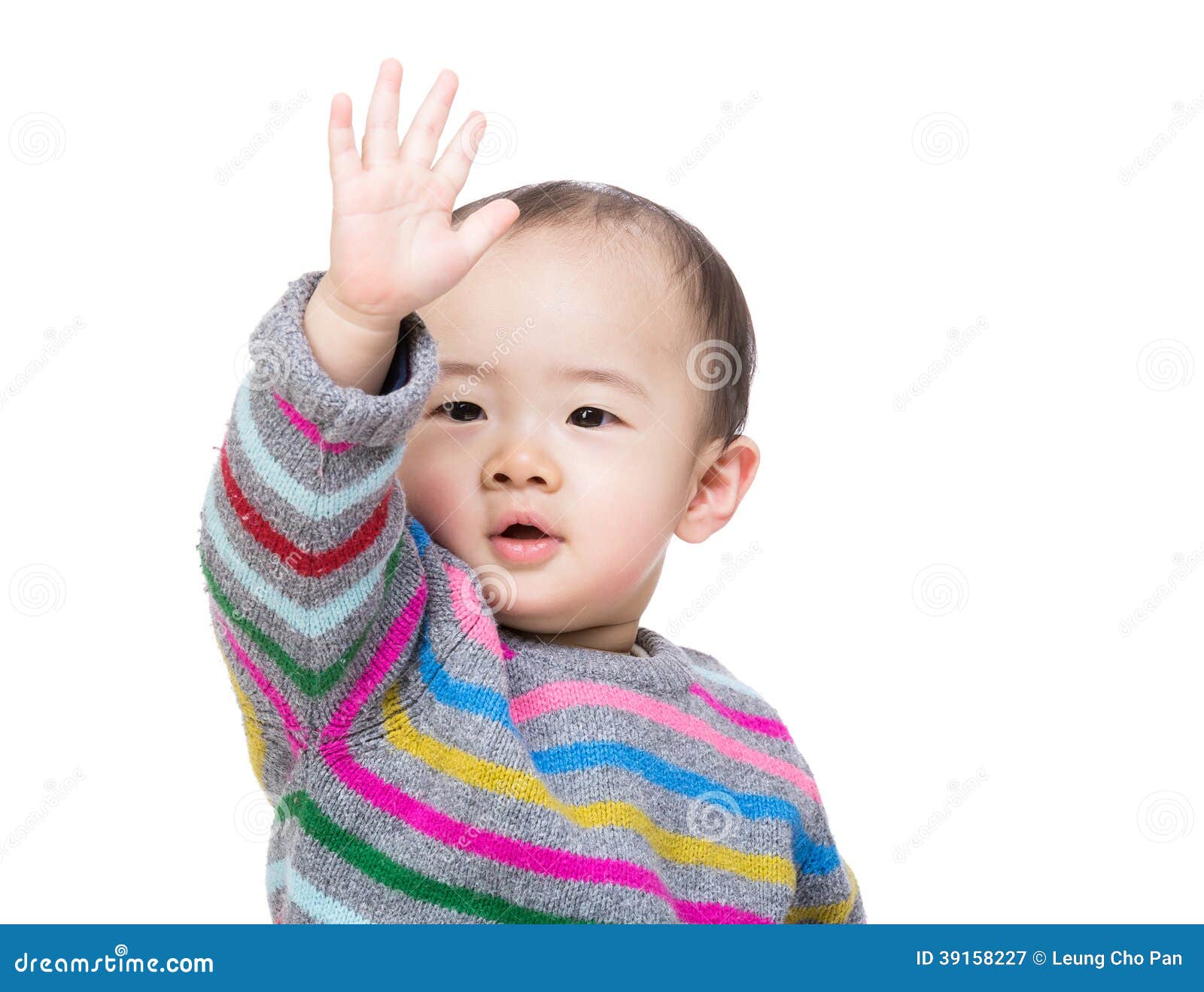 Asian baby boy hand up stock image. Image of jumping - 39158227