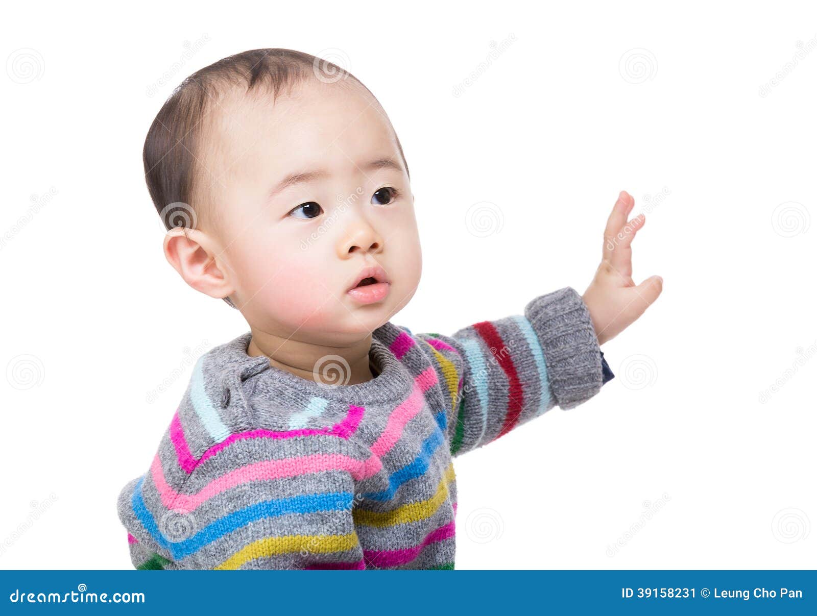 Asian baby boy hand up stock image. Image of face, side - 39158231