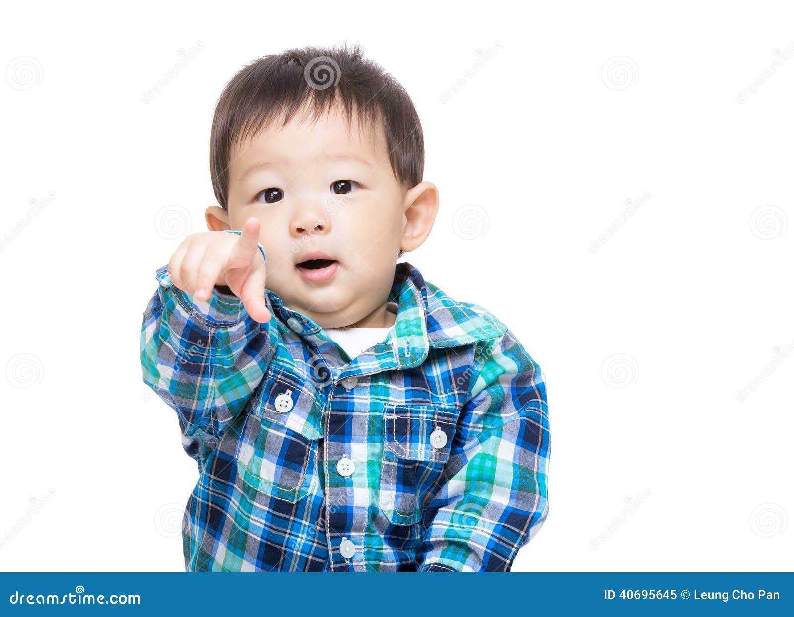 Asian Baby Boy Pointing Toward Stock Image - Image of asian, asia: 40695645