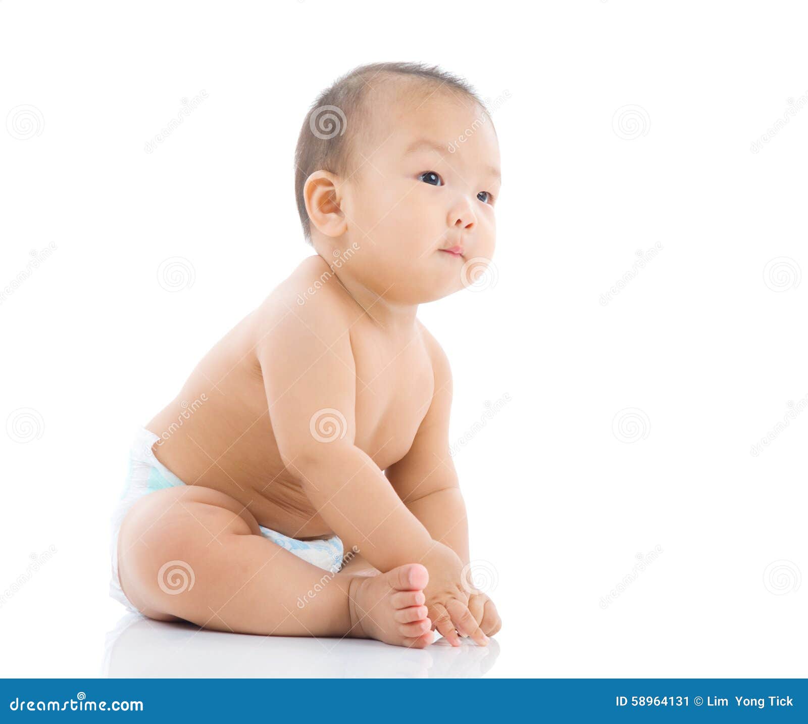 Asian baby stock image. Image of care, floor, japanese - 58964131