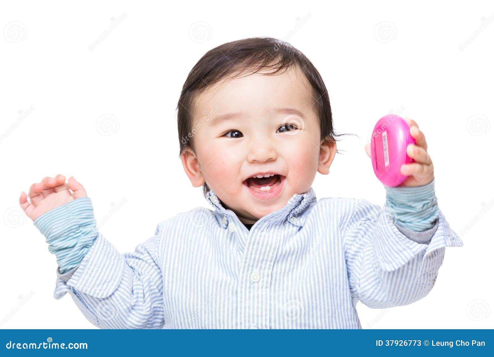 Asian baby feeling excited stock image. Image of child - 37926773