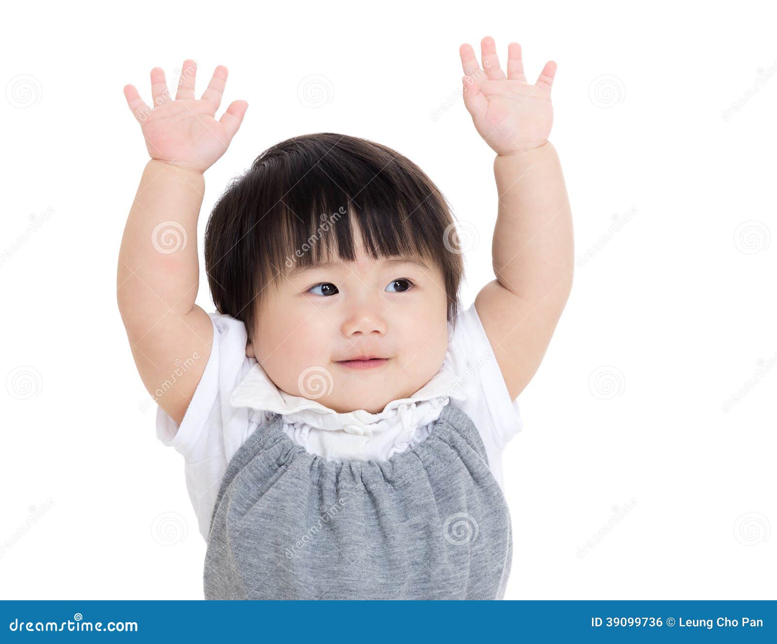 Asian Baby Girl Raise Up Both Hand Stock Photos - Free & Royalty-Free ...