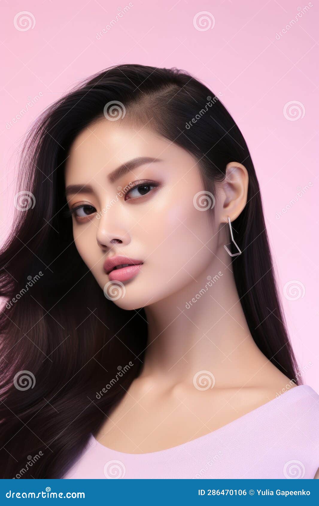 Asian Beautiful Girl Illustration Ai Generative Stock Illustration Illustration Of Pretty