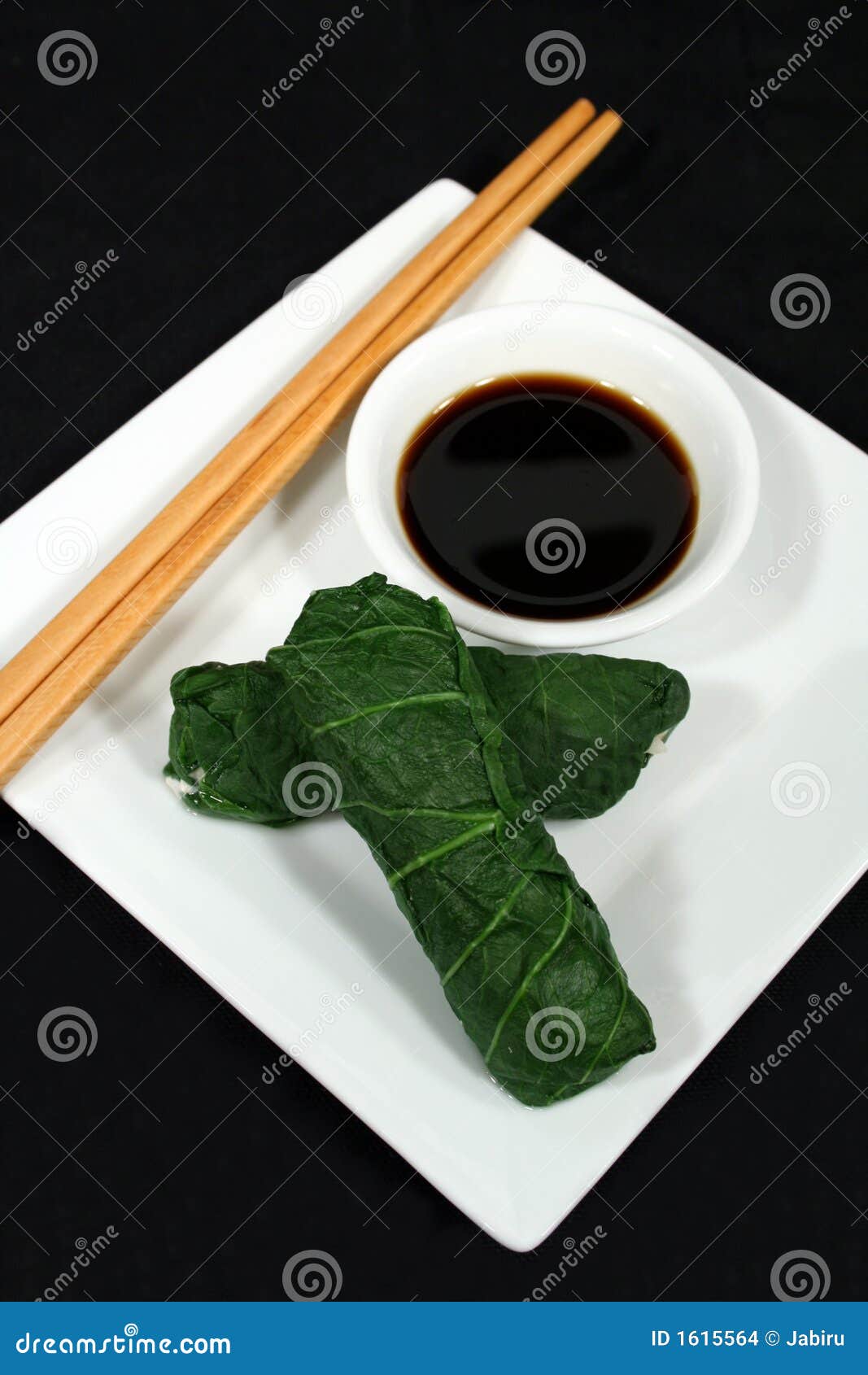 Asian Bok Choy Rolls stock photo. Image of pepper, banquet - 1615564