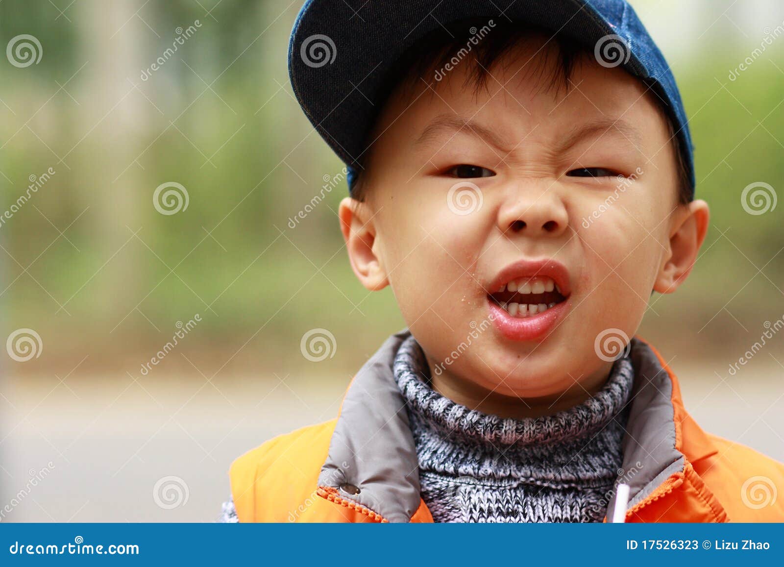 Asian boy is crying stock image. Image of asia, asian - 17526323