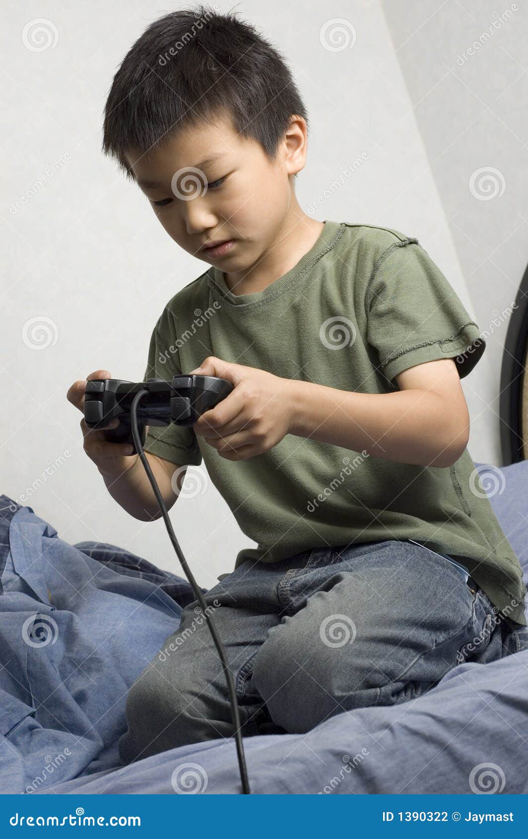 Asian boy gamer stock photo. Image of mixed, playstation - 1390322