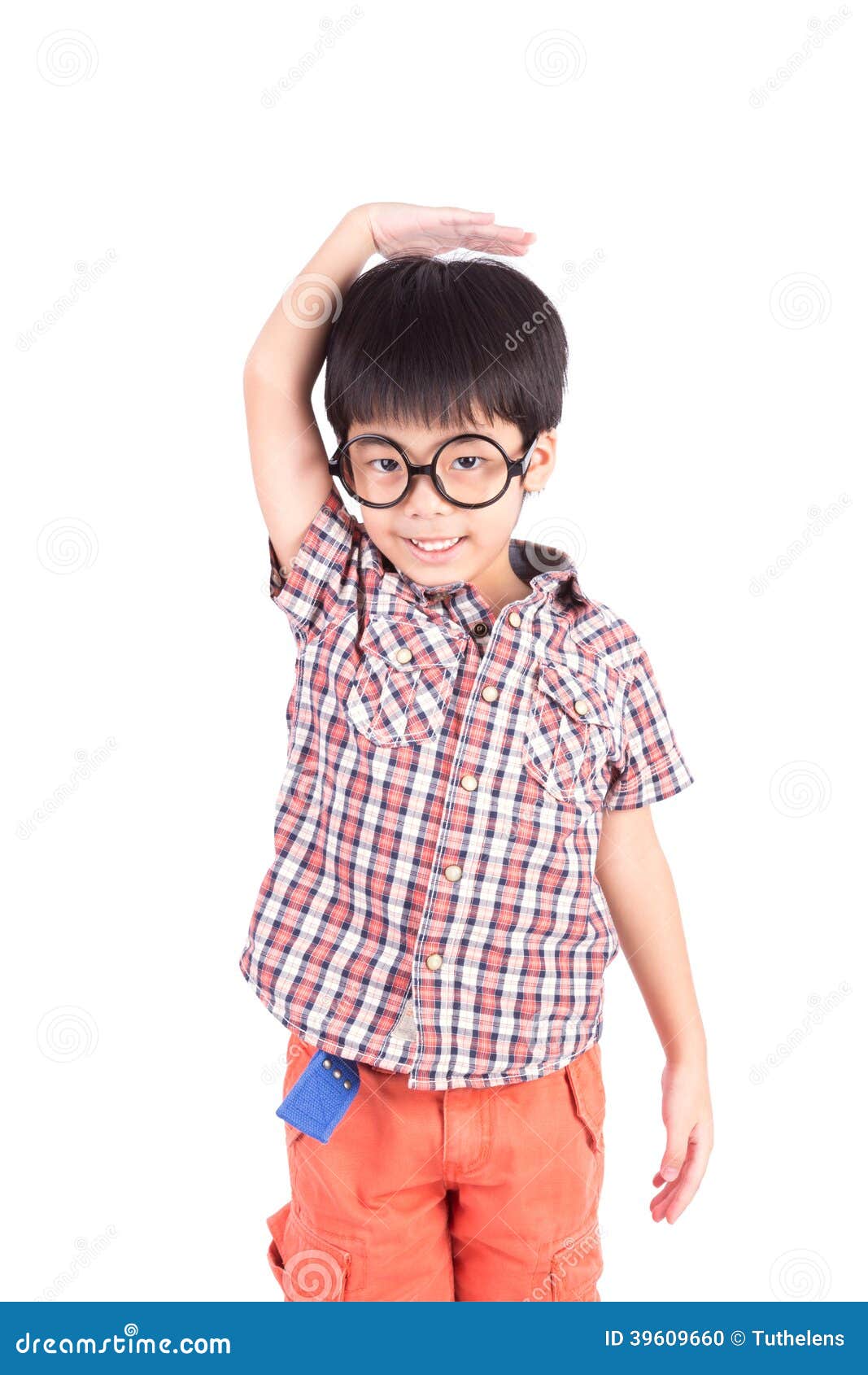 Asian Boy Growing Tall and Measuring Himself Stock Photo - Image of ...