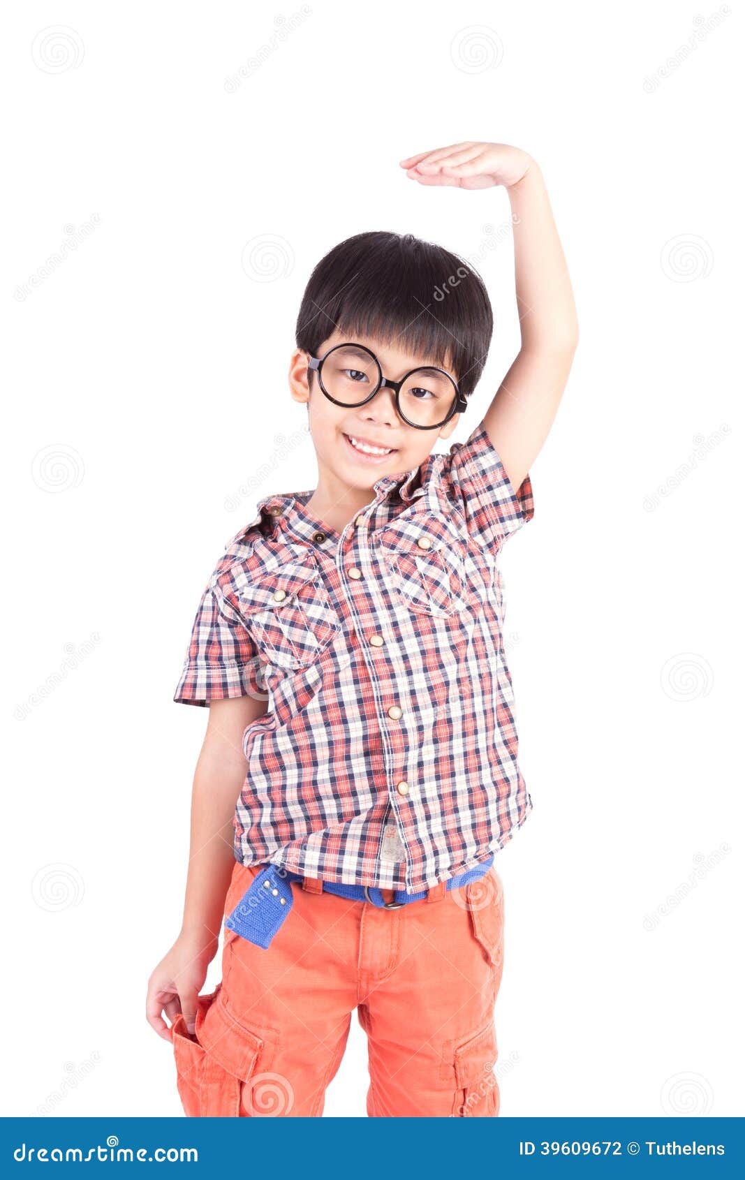 Asian Boy Growing Tall and Measuring Himself Stock Photo - Image of ...