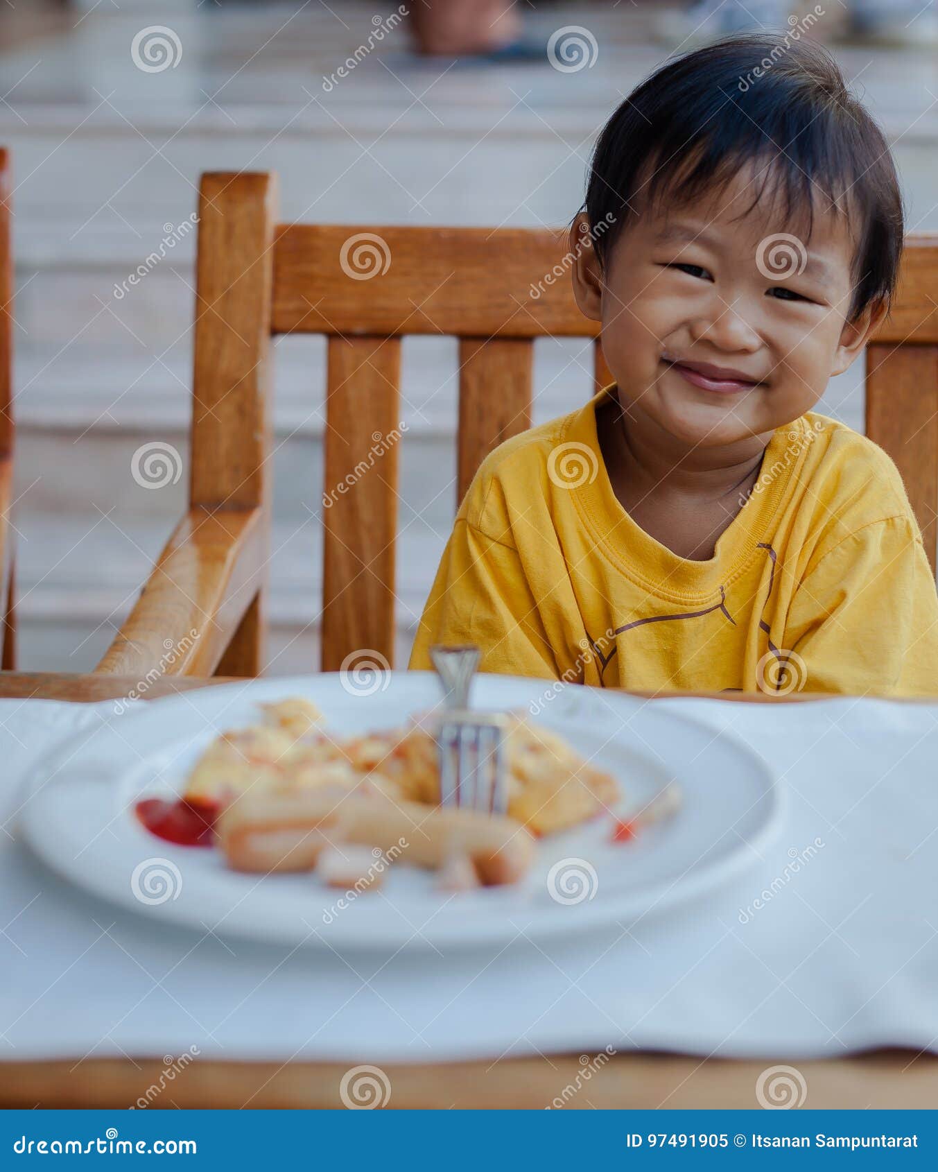 Asian Boy Having a Breakfast Stock Image - Image of young, yummy: 97491905