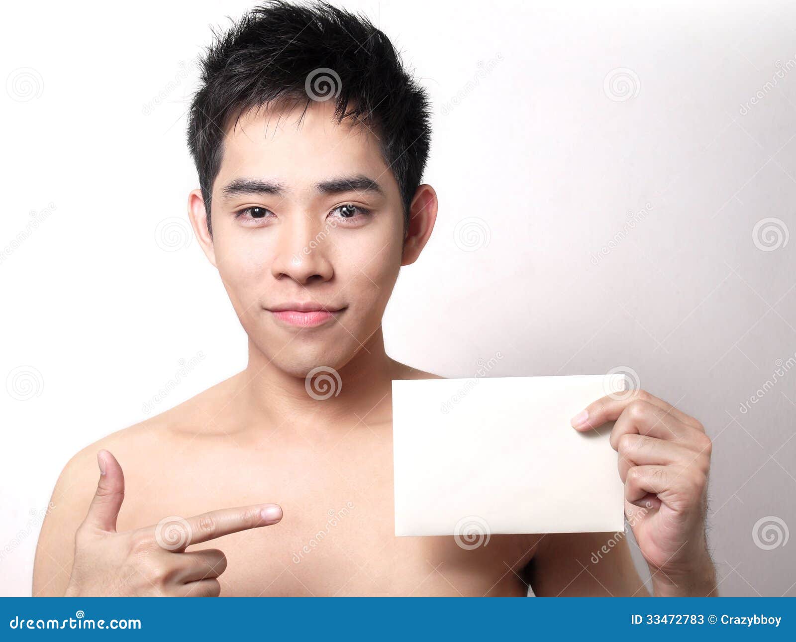 Asian Boy Hold a Note for Your Text Stock Image - Image of hold, cute ...
