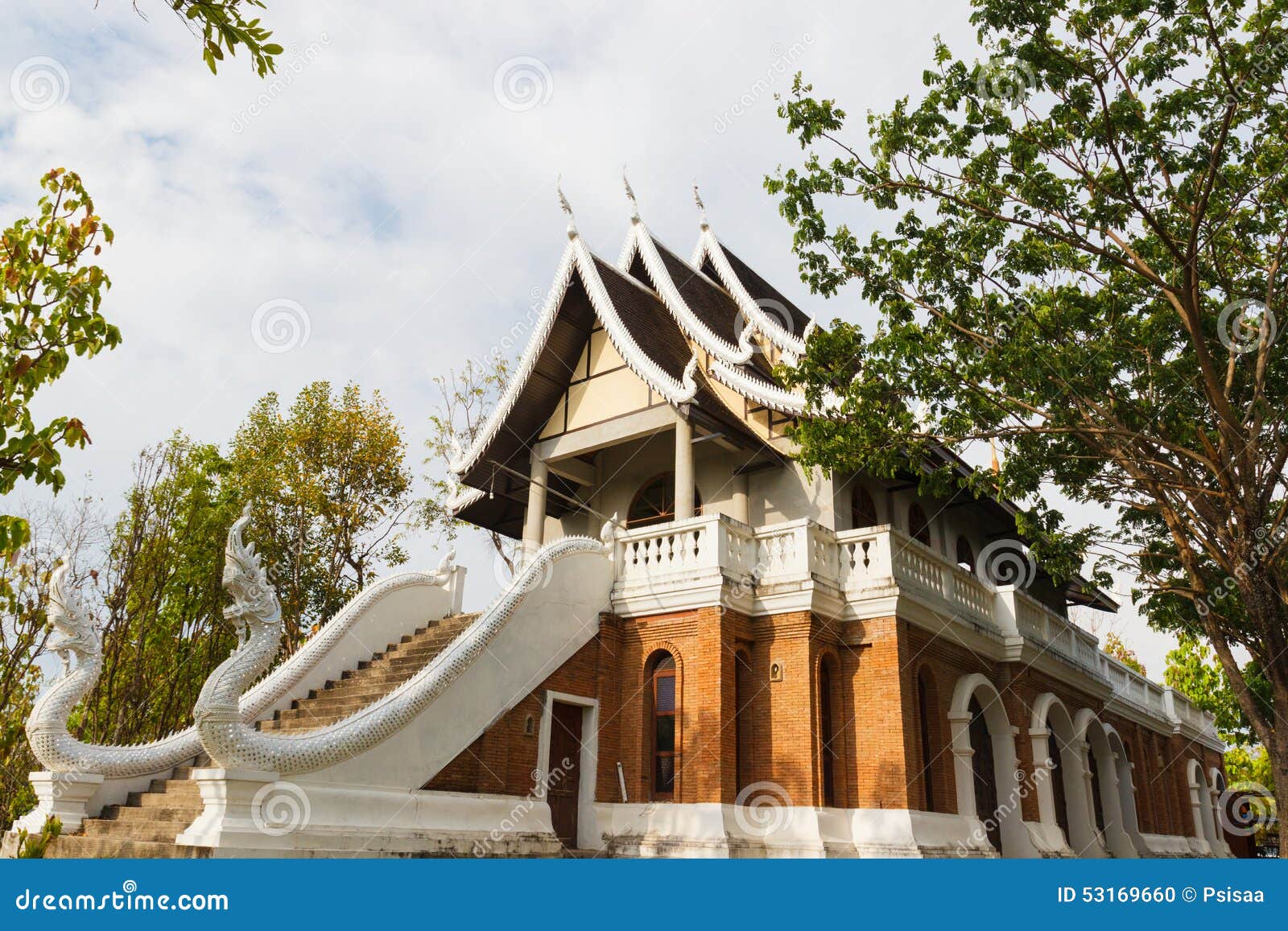 Asian brick building stock photo. Image of retro, buddhist - 53169660