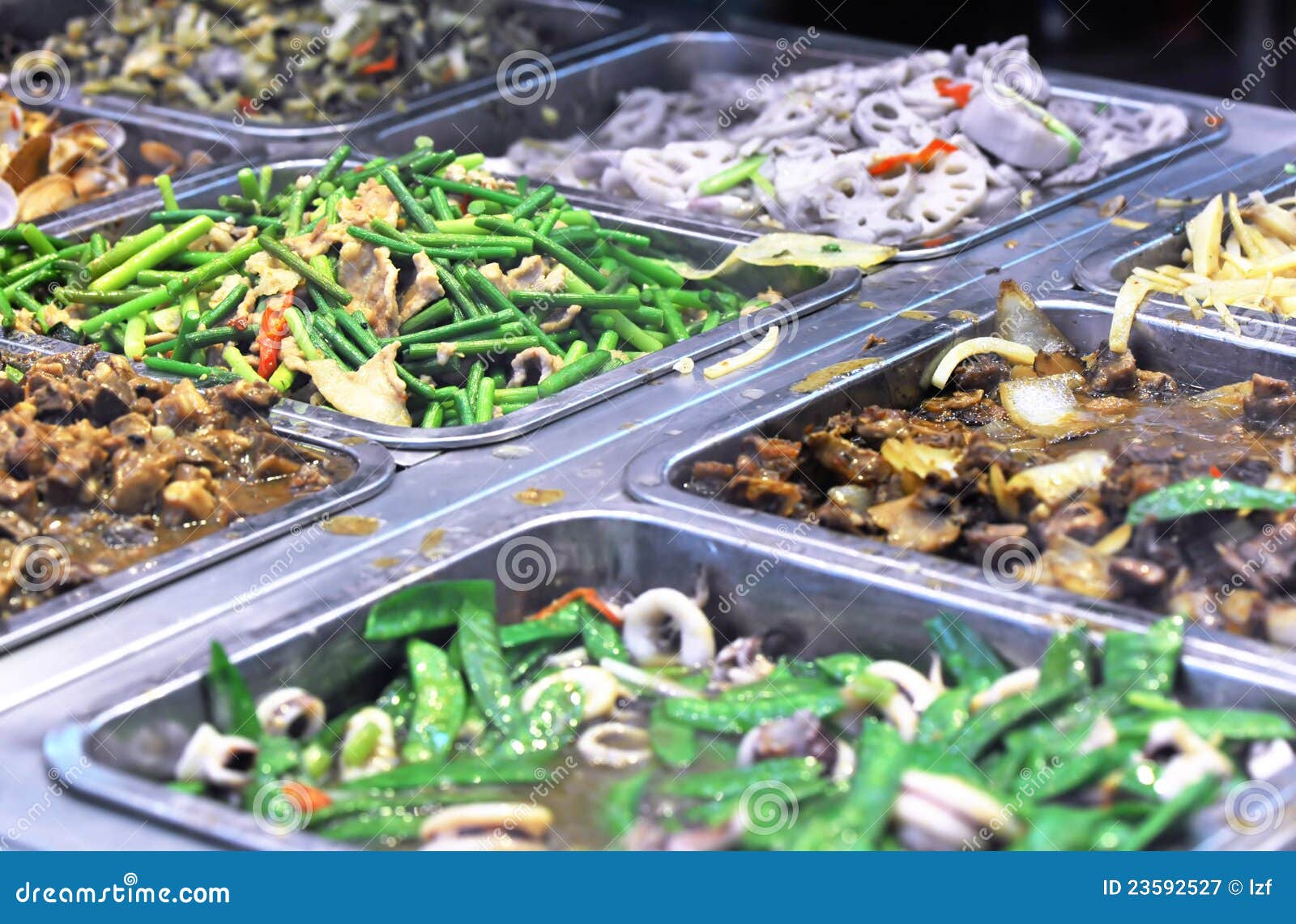 Asian buffet stock image. Image of fried, china, delicious - 23592527