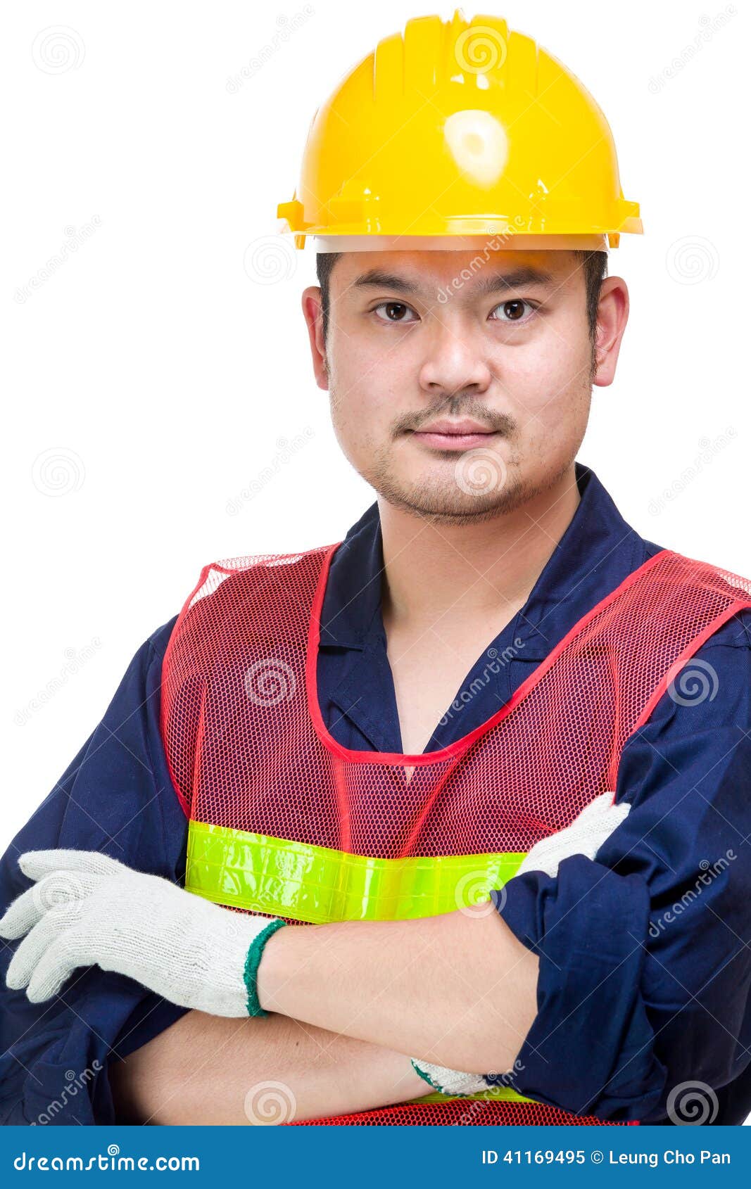Asian builder portrait stock image. Image of manufacture - 41169495