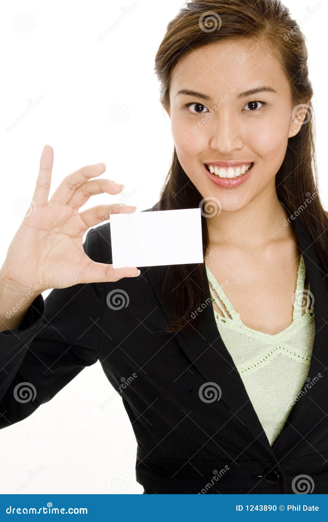 Asian Business Card stock photo. Image of woman, professional - 1243890