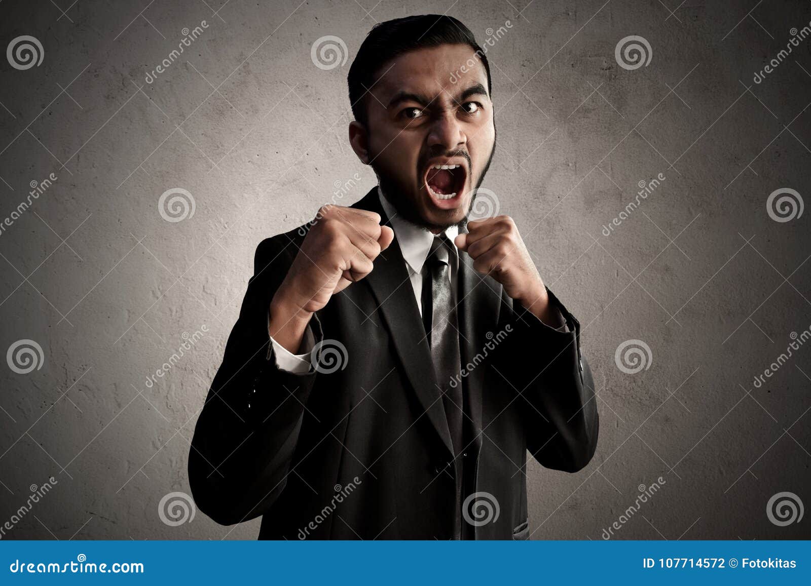 Asian Business Man Mad Expression Stock Photo - Image of challenge ...