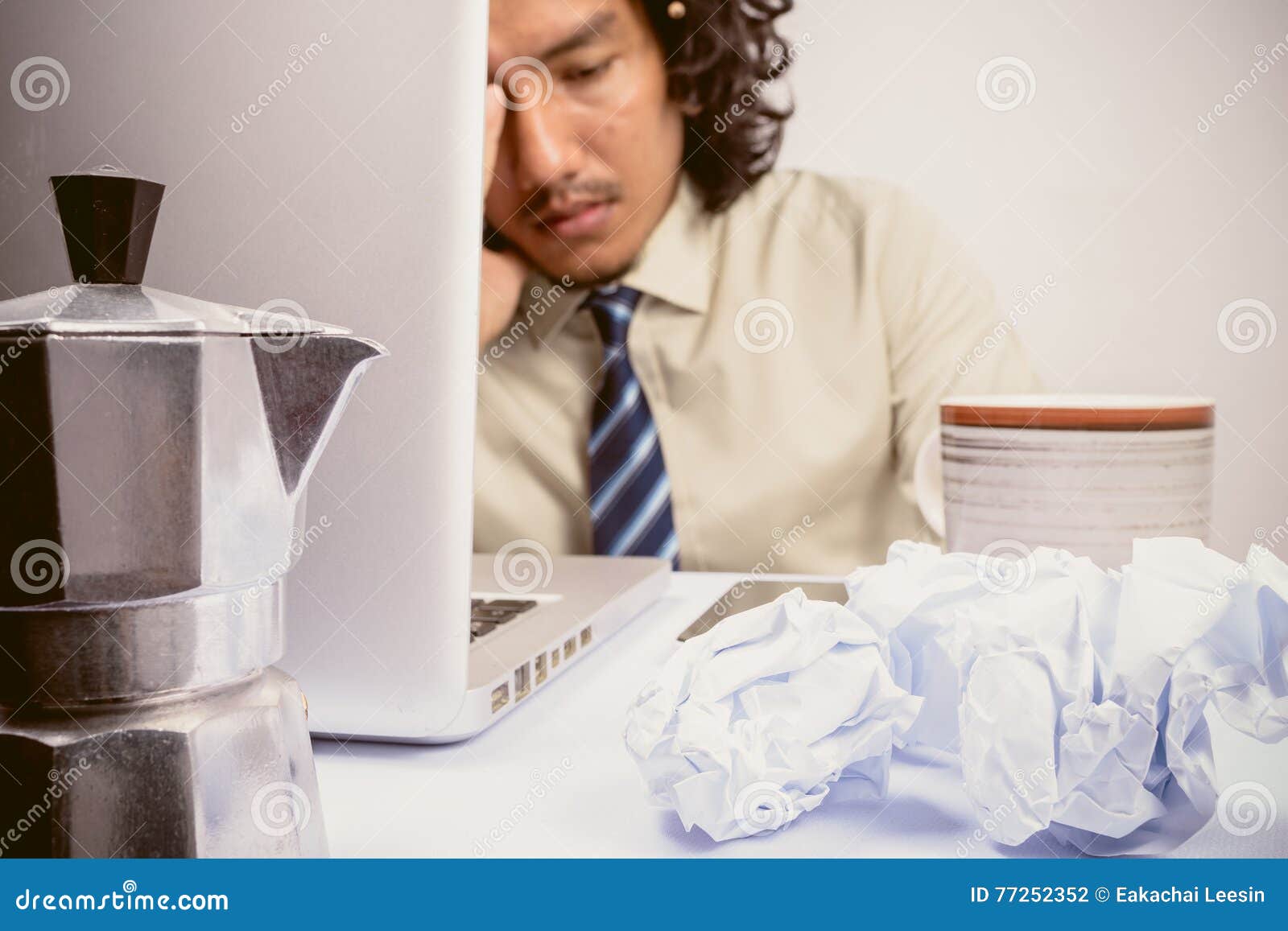 Asian Business Man Stressed Stock Photo - Image of frustrated ...