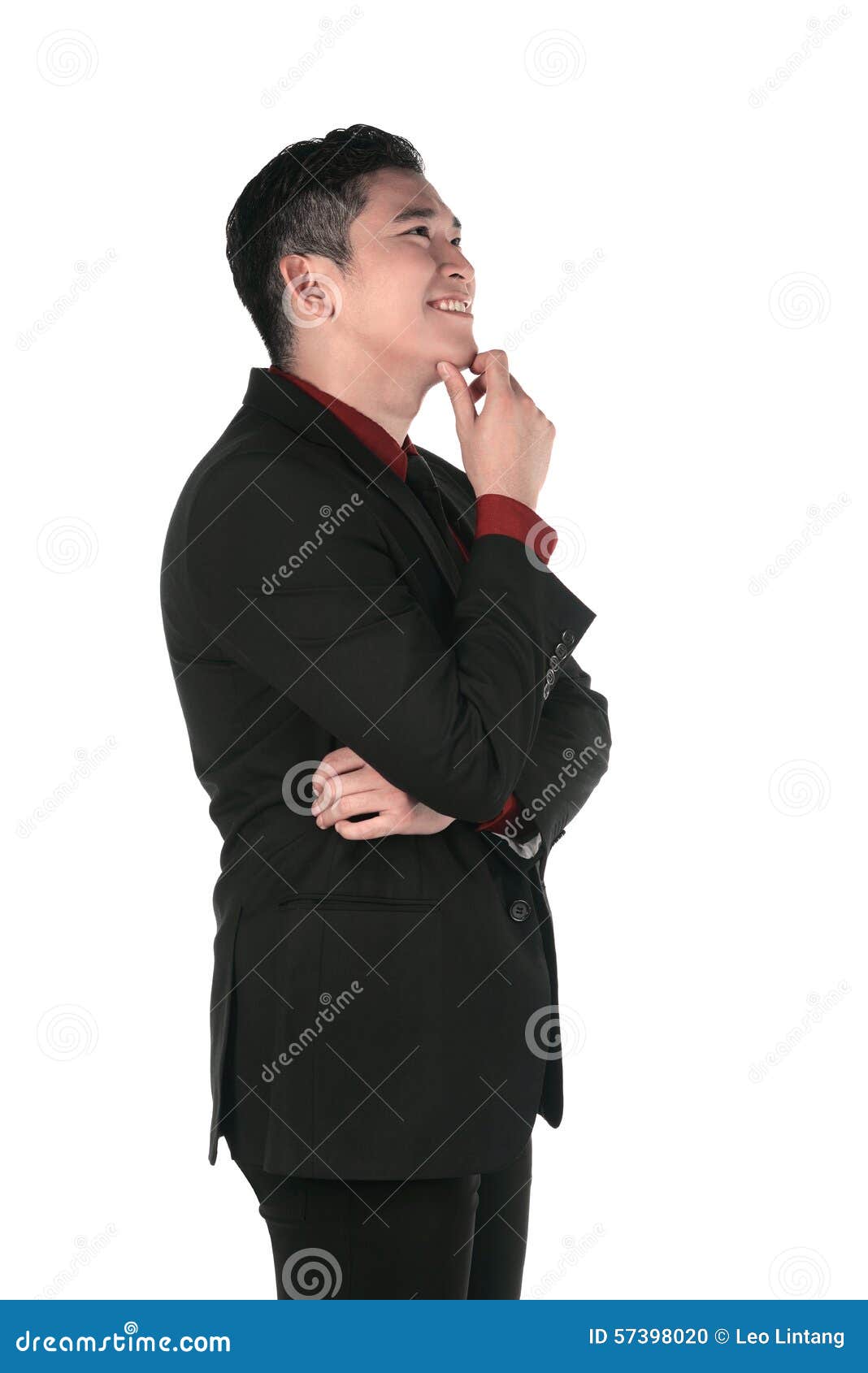 Asian Business Man Thinking Stock Photo - Image of indonesian, business ...