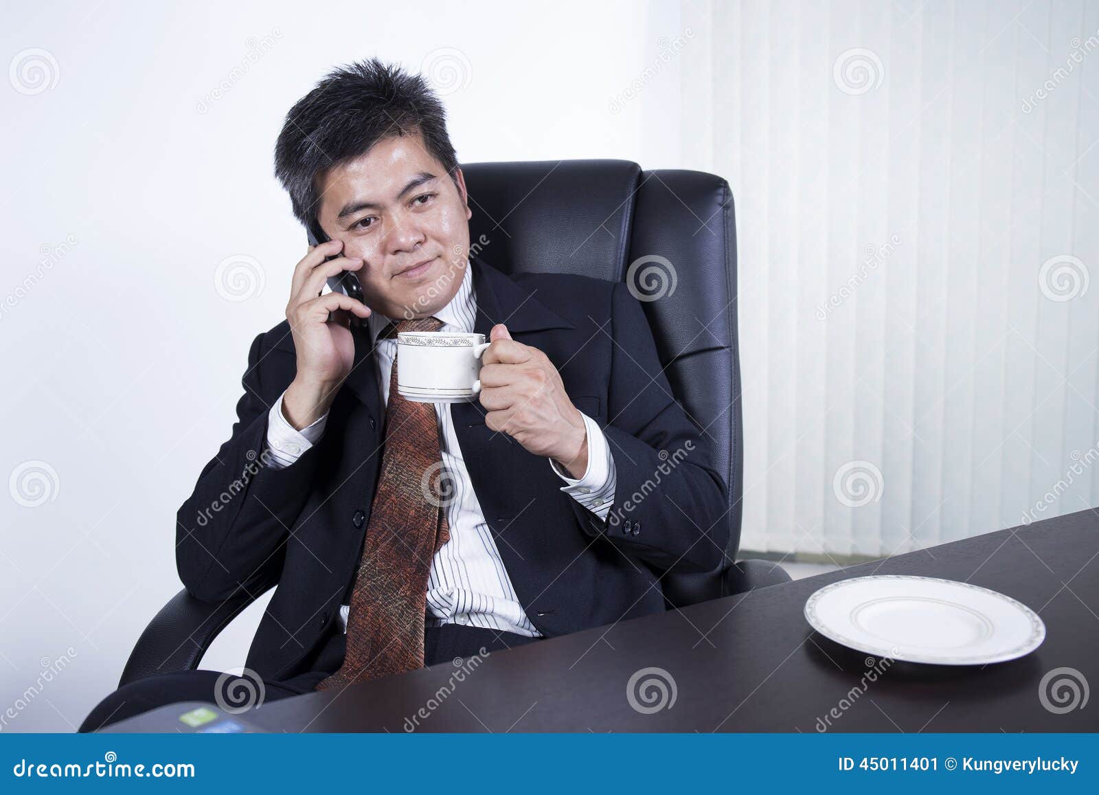 Asian business man working stock image. Image of bright - 45011401