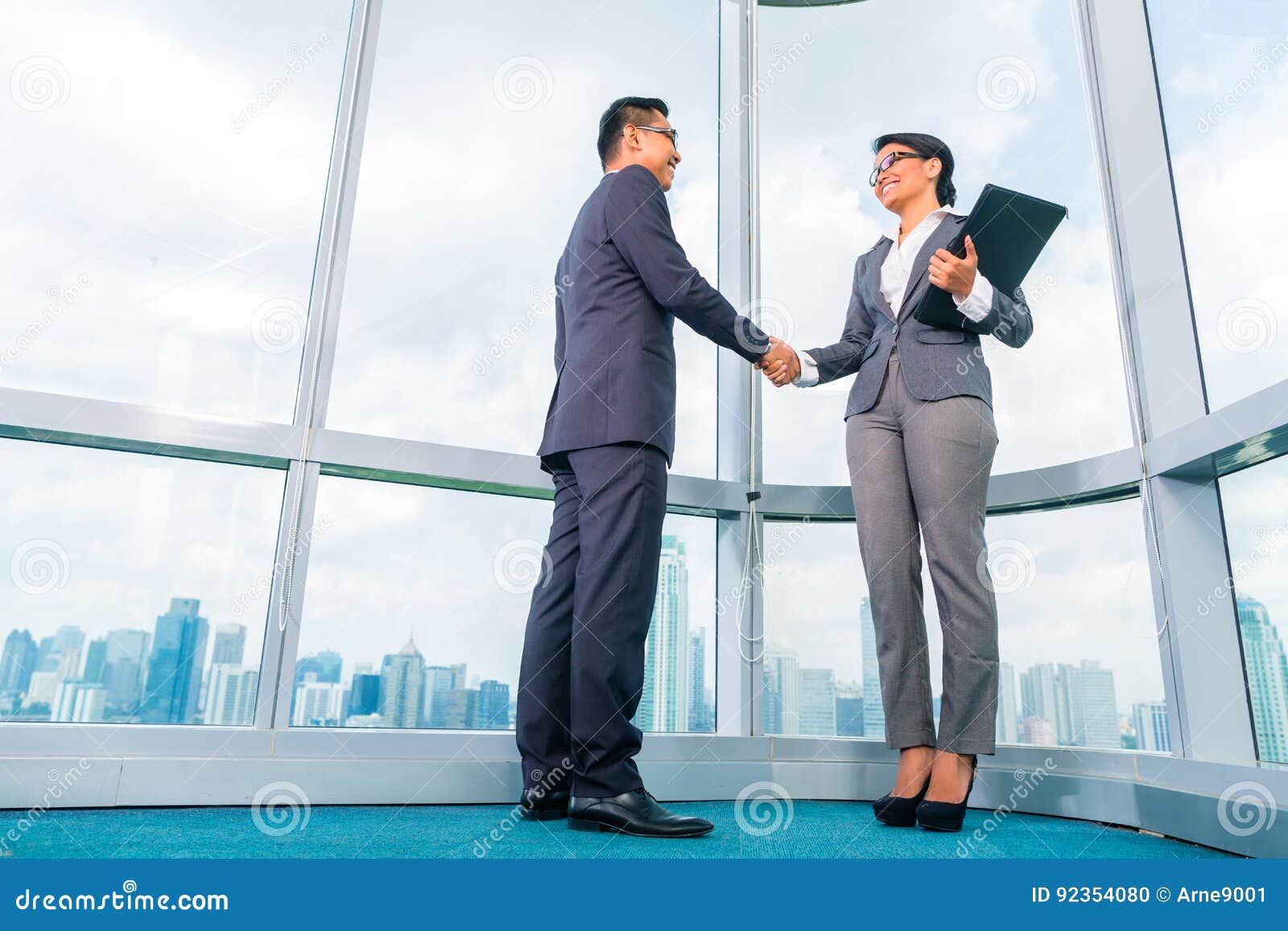 Asian Business Partners Shaking Hands Stock Photo - Image of ...