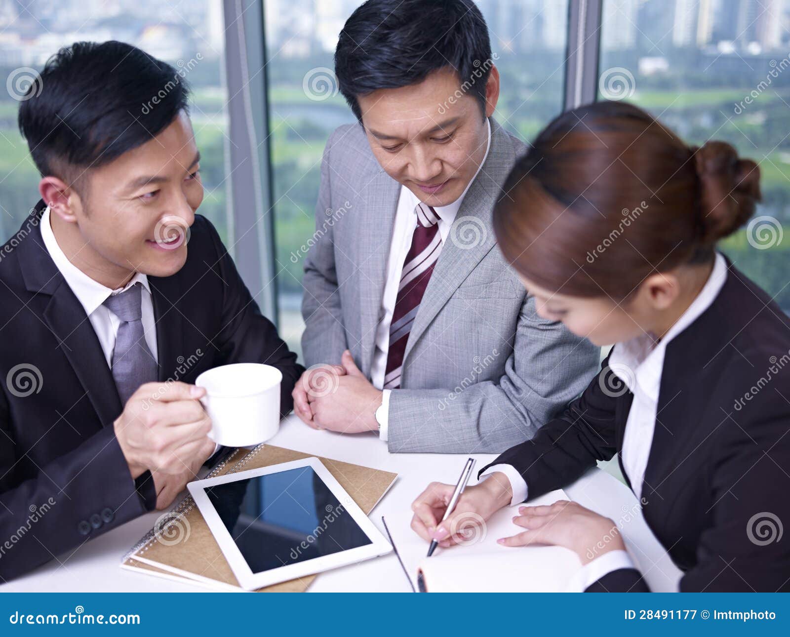 Asian business people stock image. Image of happy, communication - 28491177