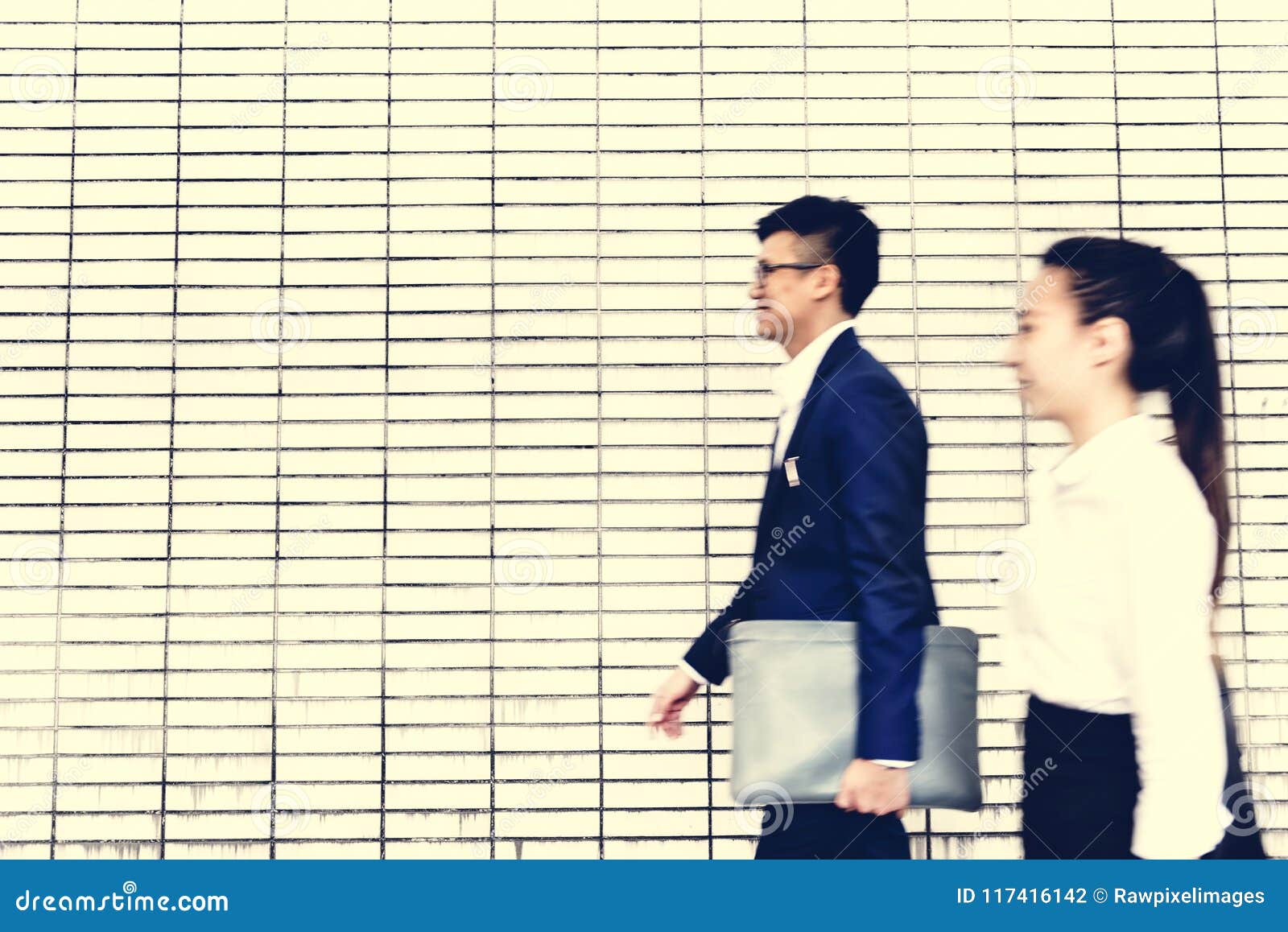 Asian Business People Walking Together Stock Photo - Image of couple ...