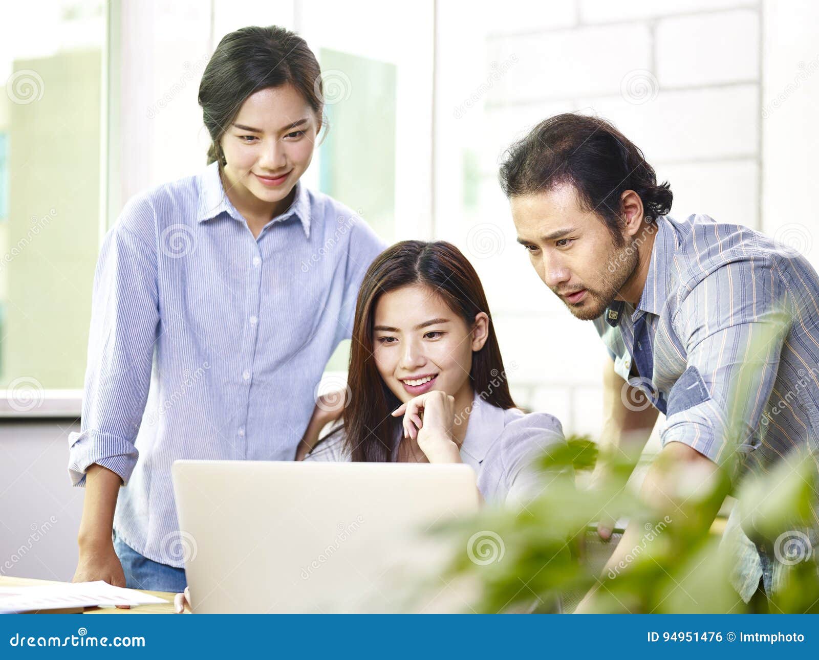 Asian Business People Working Together in Office Stock Photo - Image of ...