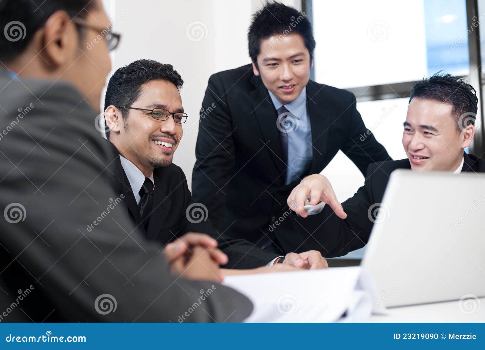 Asian Business Team stock photo. Image of corporate, discussion - 23219090