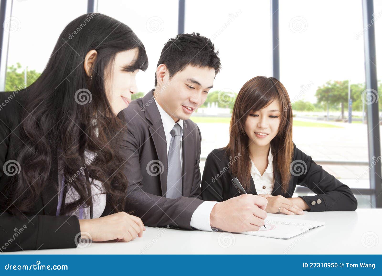 Asian business team stock photo. Image of colleagues - 27310950