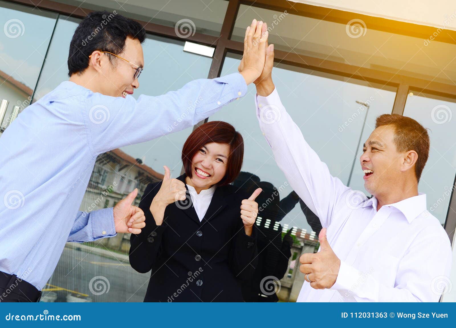 Asian business team stock image. Image of smart, happy - 112031363