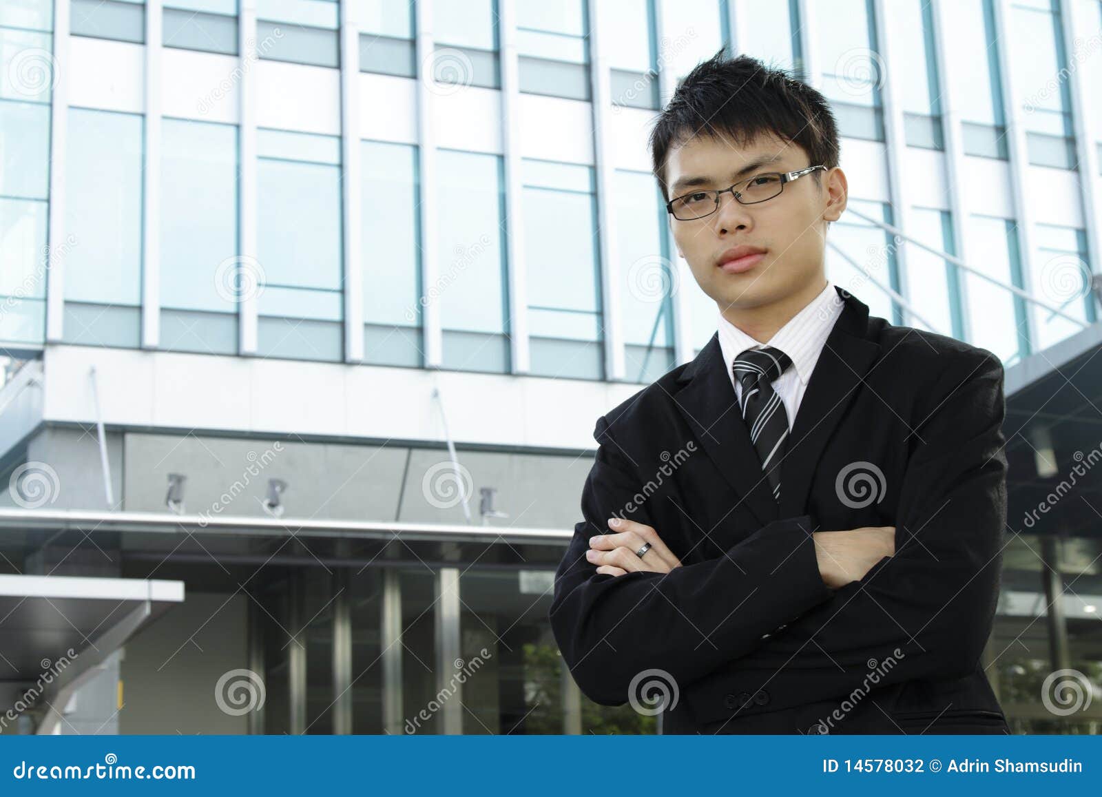 Asian businessman stock photo. Image of wear, arms, building - 14578032
