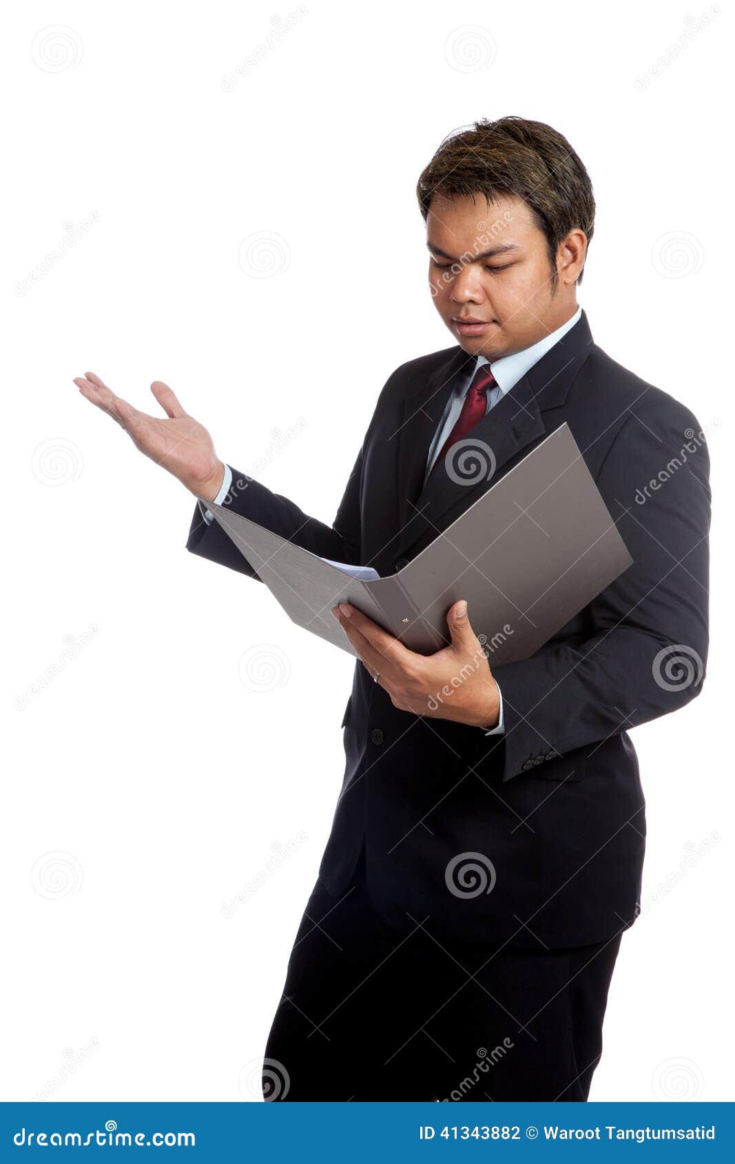 Asian Businessman Angry with Data in a Report Stock Photo - Image of ...
