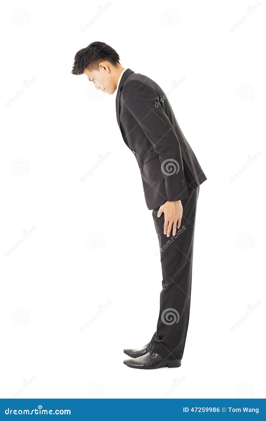 Asian businessman with bow stock photo. Image of professional - 47259986