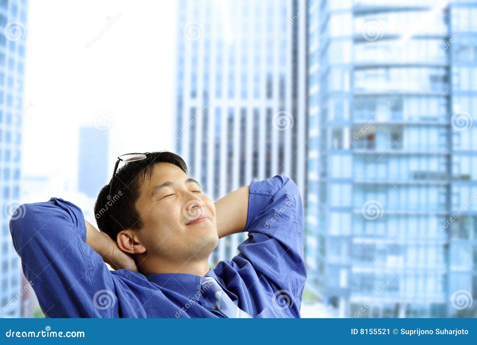 Asian businessman resting stock image. Image of person - 8155521