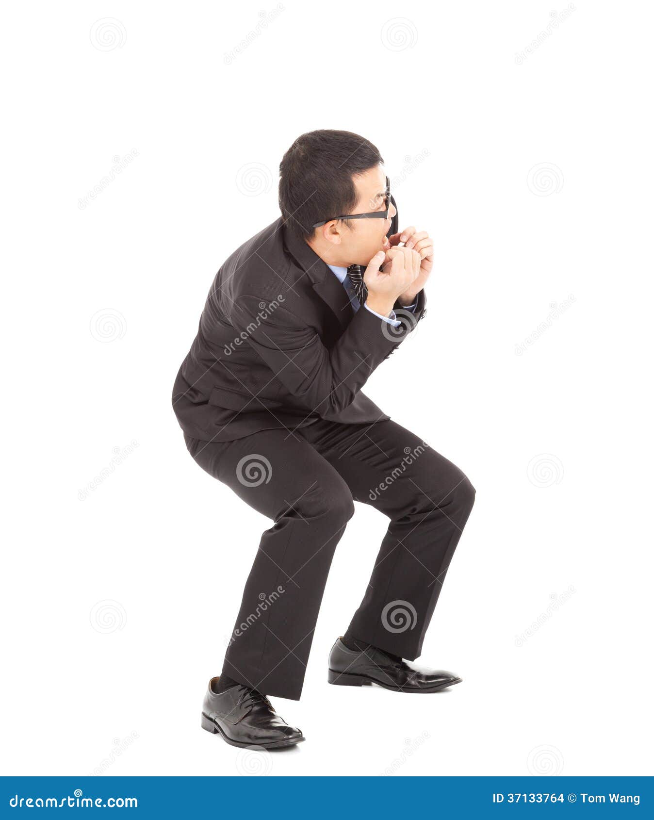 Businessman Was Scared Person In His Inner Emotions Royalty-Free Stock ...