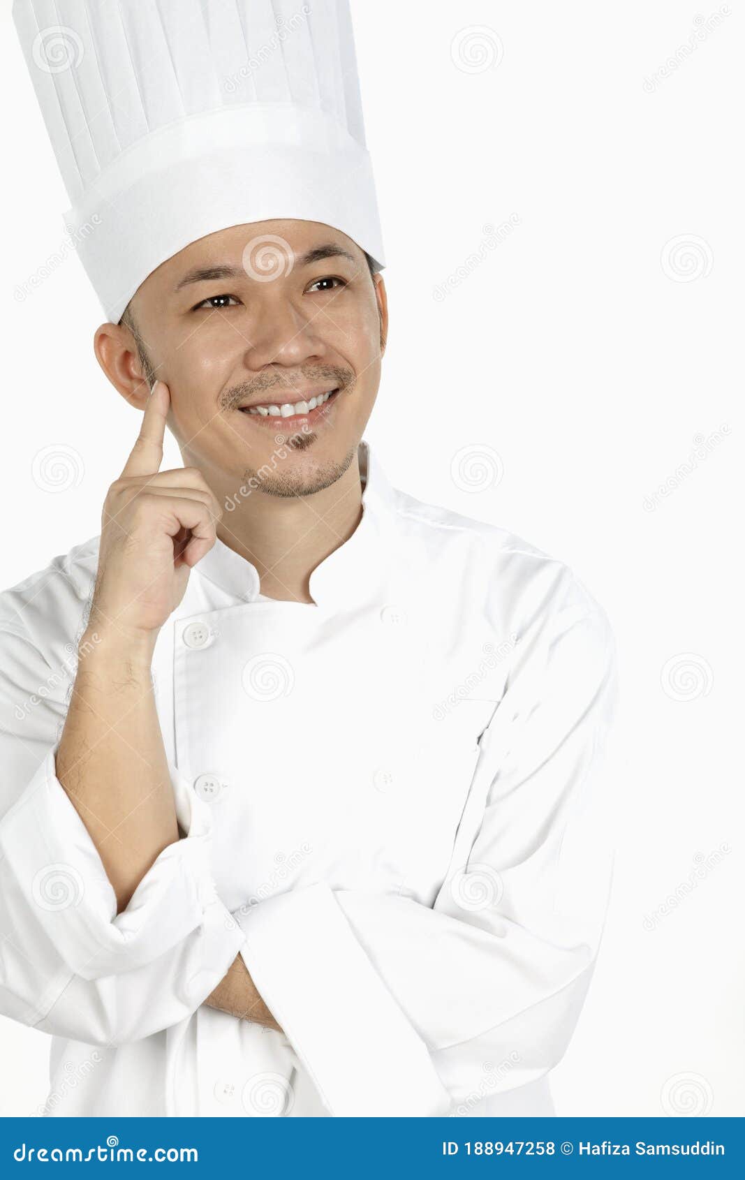 Asian Chef Thinking. Conceptual Image Stock Photo - Image of hand ...