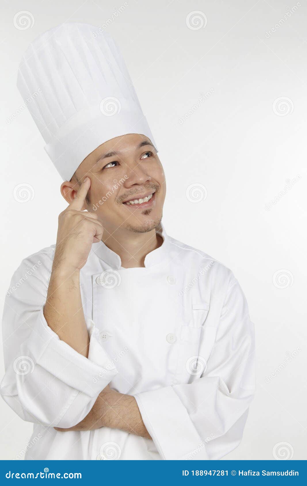 Asian Chef Thinking. Conceptual Image Stock Image - Image of authority ...