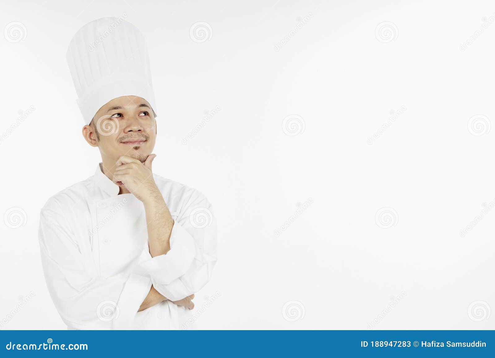 Asian Chef Thinking. Conceptual Image Stock Image - Image of chef ...