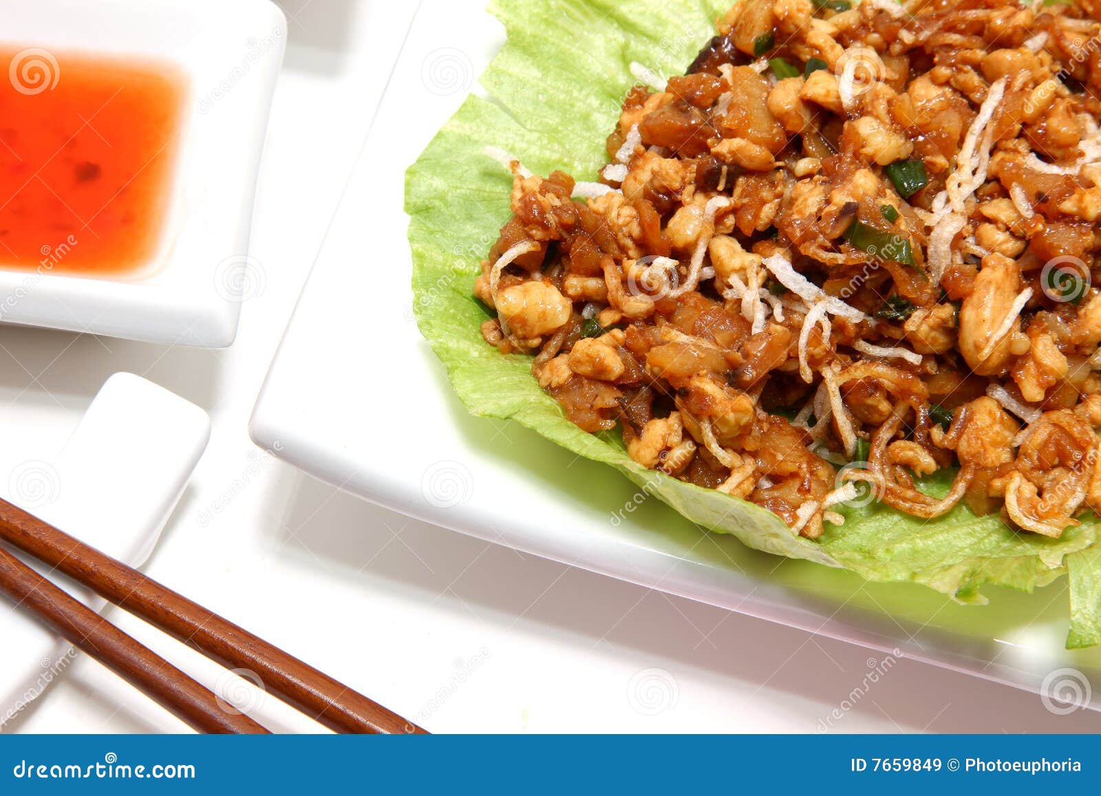 Asian Chicken Wrap stock image. Image of freshness, culture - 7659849